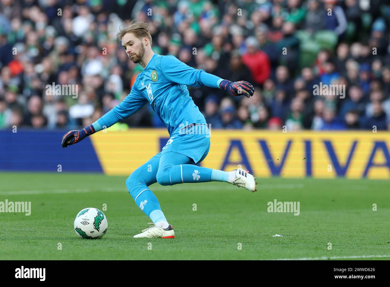 Republic of Ireland goalkeeper Caoimhin Kelleher during the ...