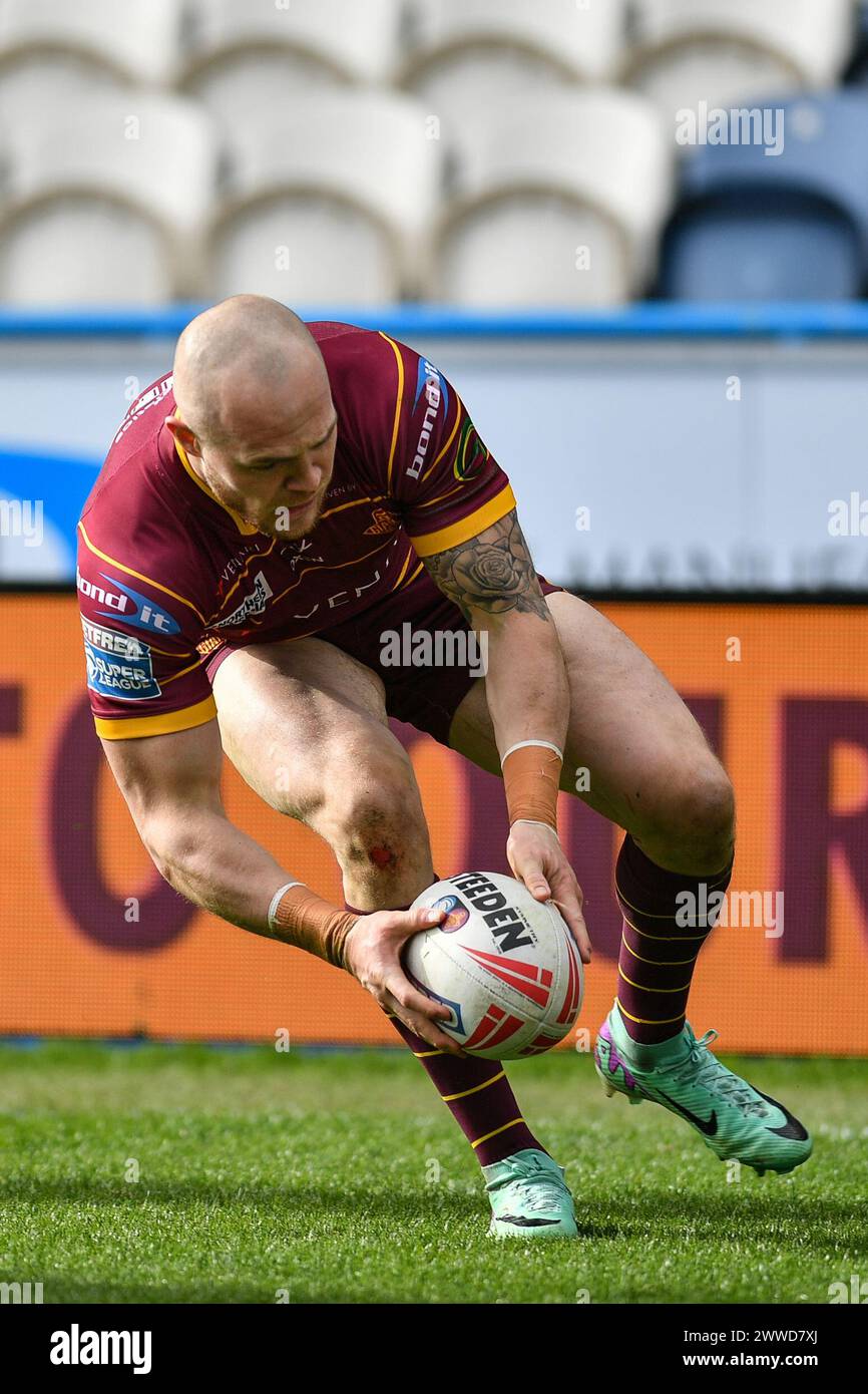 Huddersfield, England - 23rd March 2024 Adam Swift (2) of Huddersfield ...