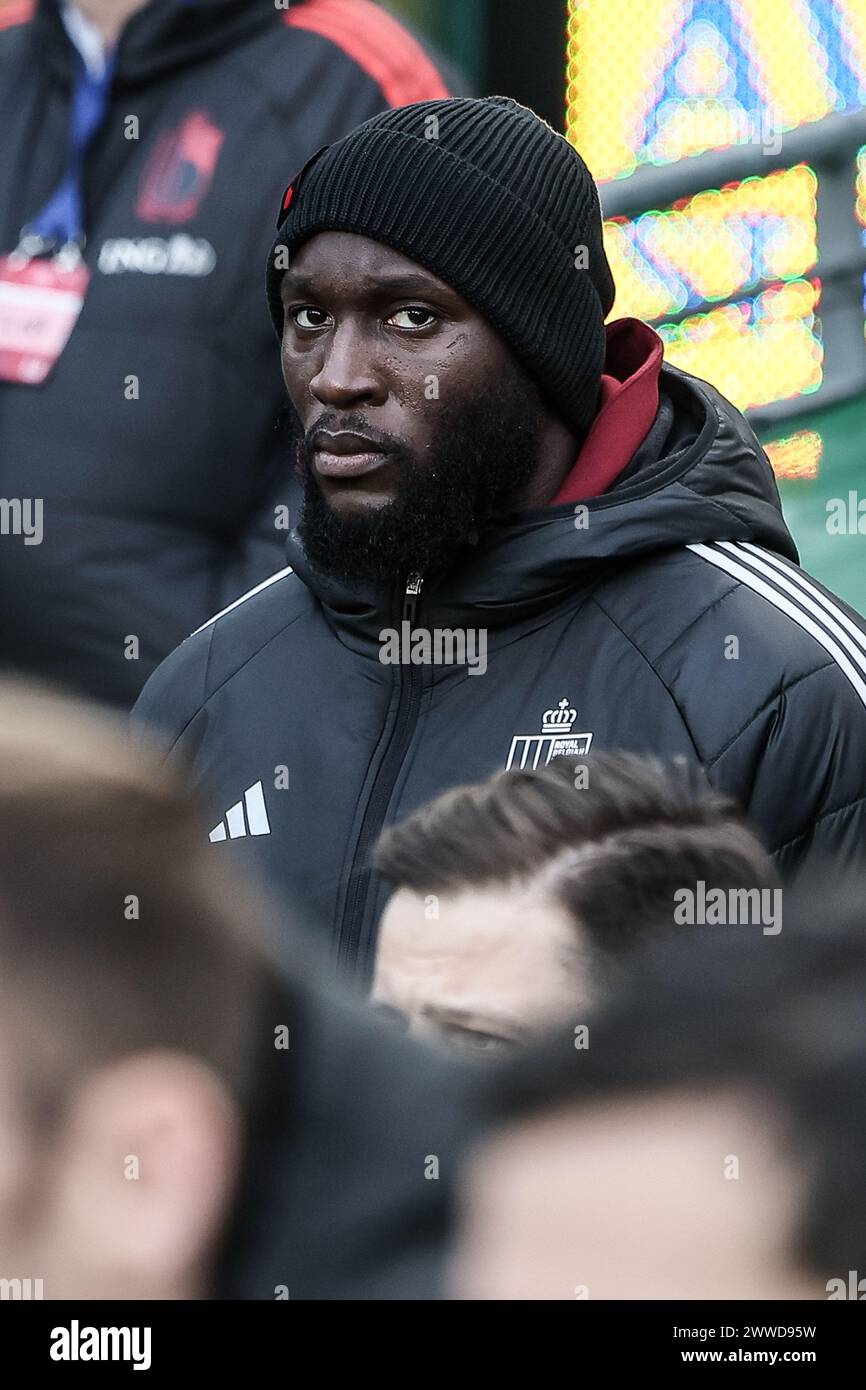 Dublin, Ireland. 23rd Mar, 2024. Belgium's Romelu Lukaku pictured ...