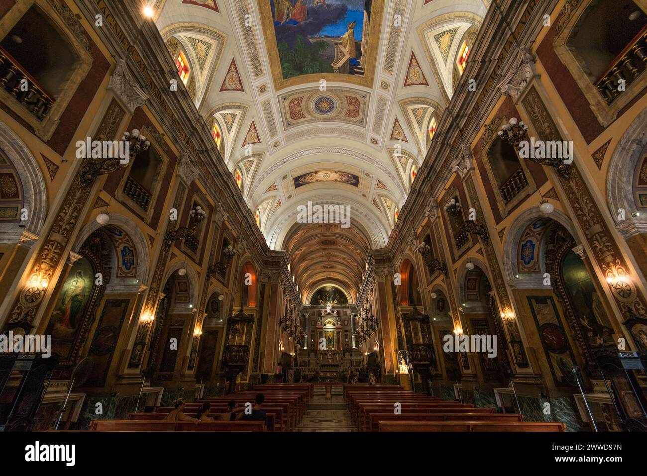 Interior of Our Lady of Grace Cathedral in Belem City Stock Photo - Alamy