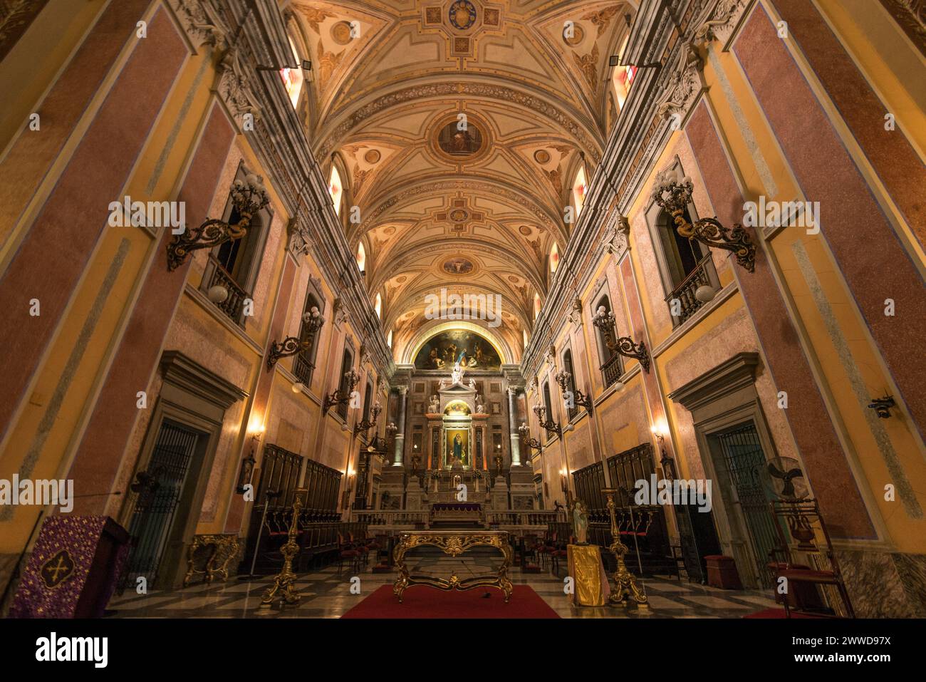 Interior of Our Lady of Grace Cathedral in Belem City Stock Photo - Alamy