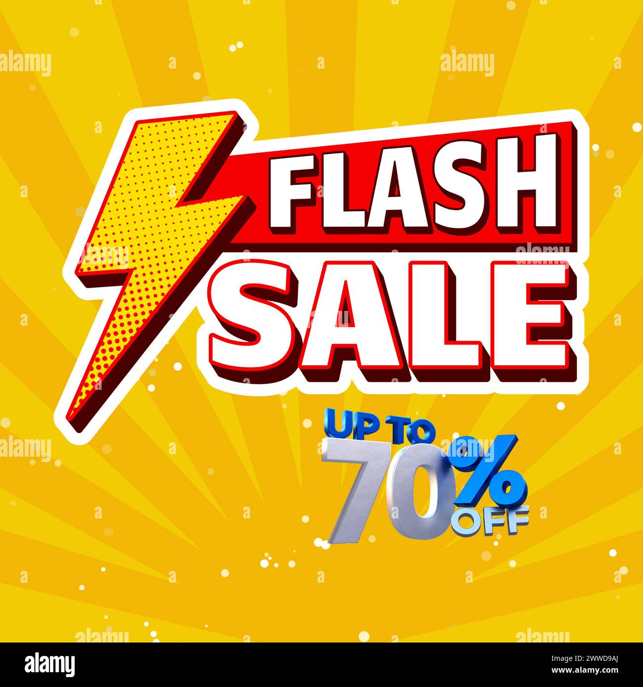 Flash Sale banner template design.Vector illustration Stock Vector ...