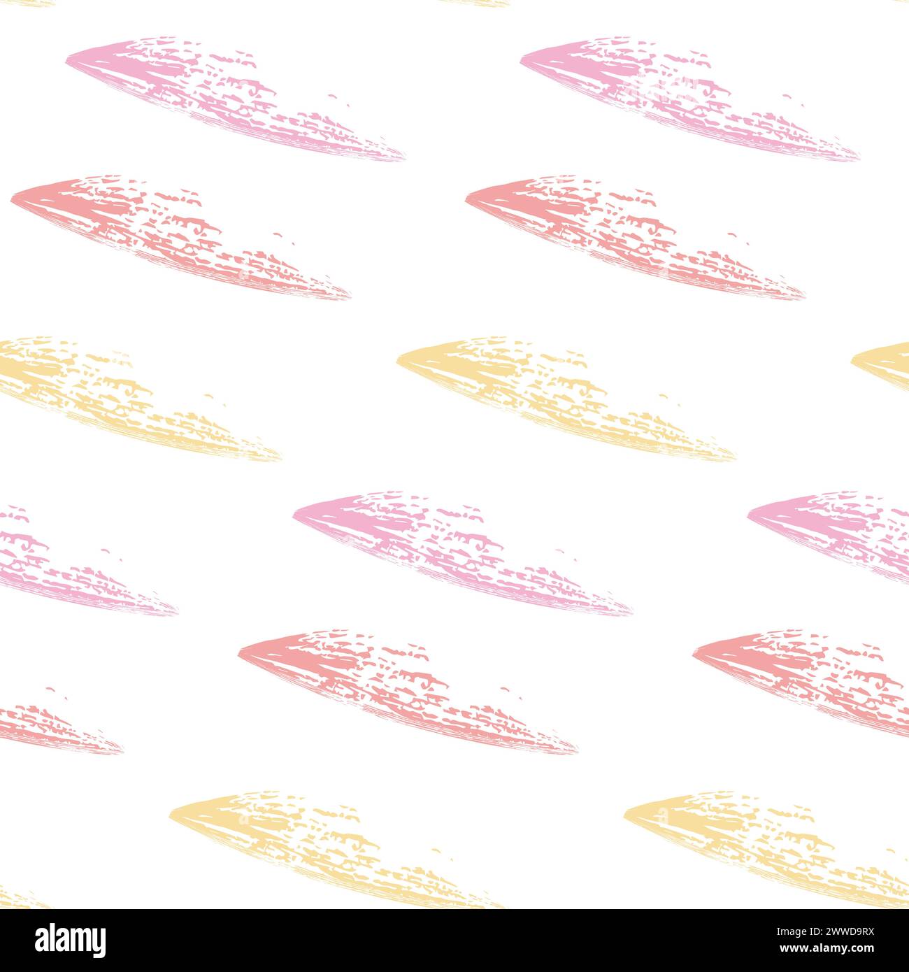 brush drawn geometric shapes seamless pattern. Hand drawn straight ...