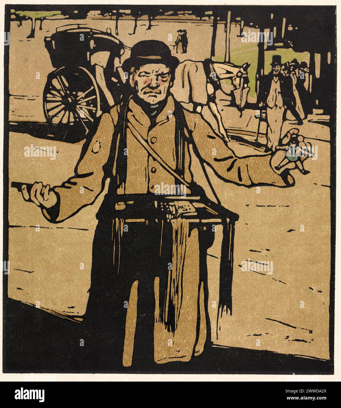 London Types: Hawker. William Nicholson. 1898 Stock Photo - Alamy