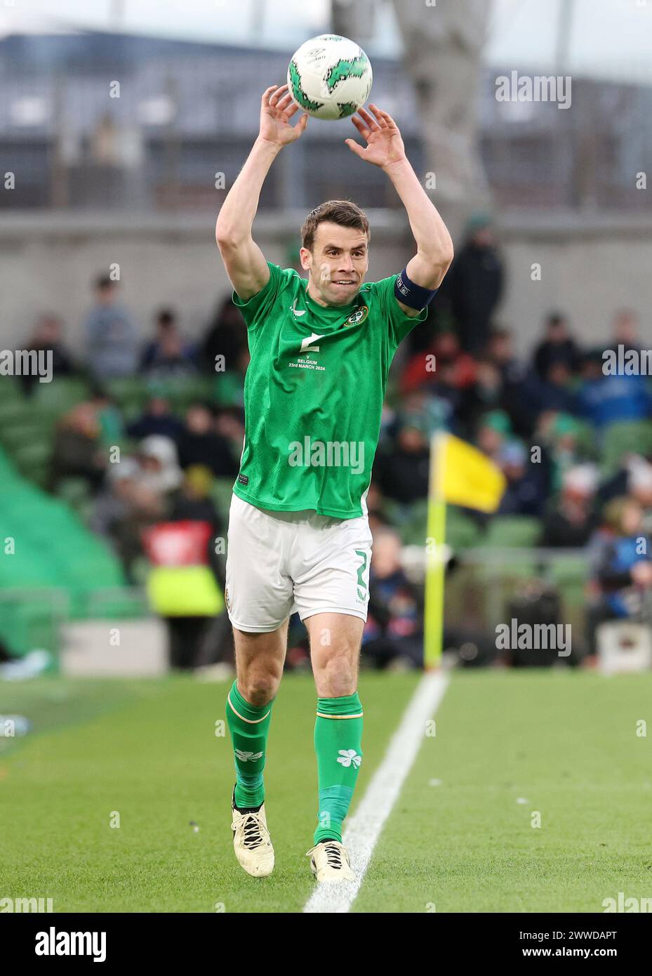 Republic of Ireland's Seamus Coleman during the international friendly ...