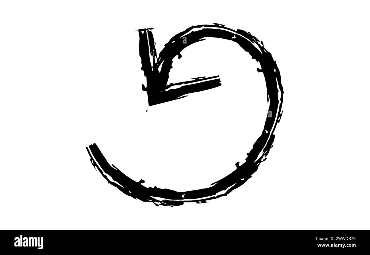 Hand drawn crayon chalk charcoal line arrow. textured arrow isolated on ...