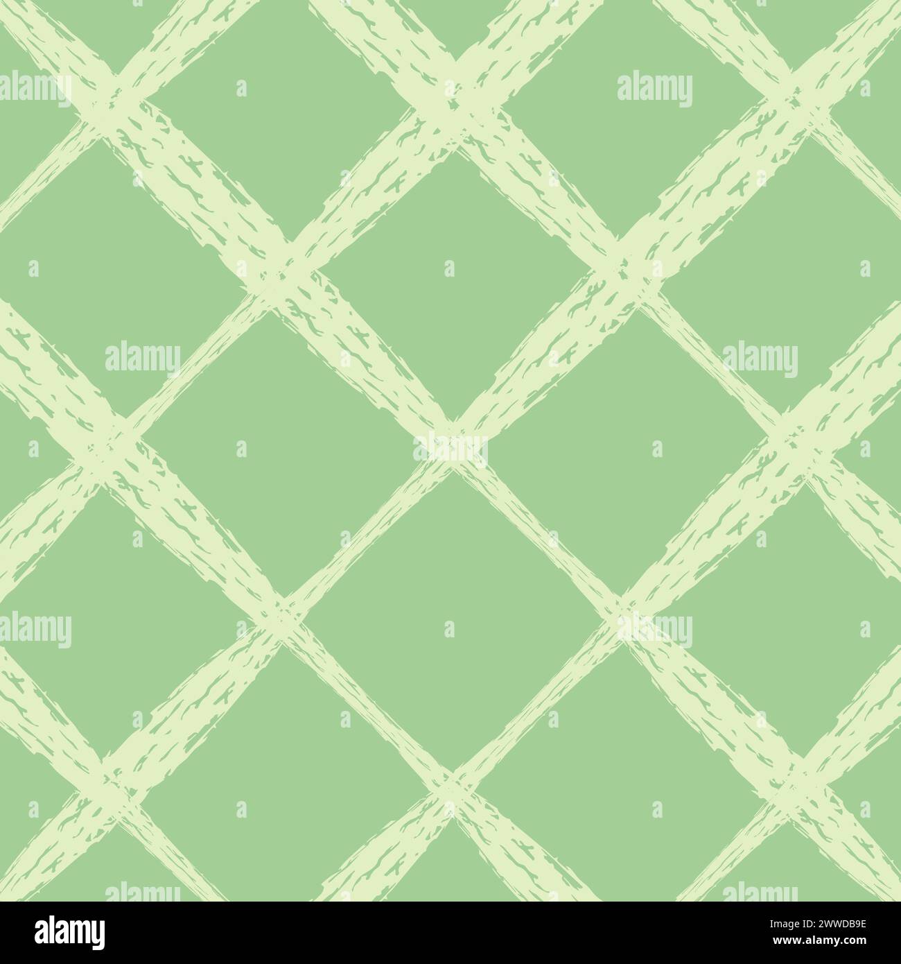 Textured Hand Drawn Plaid Vector Pattern. Grune Artistic Cottagecore ...