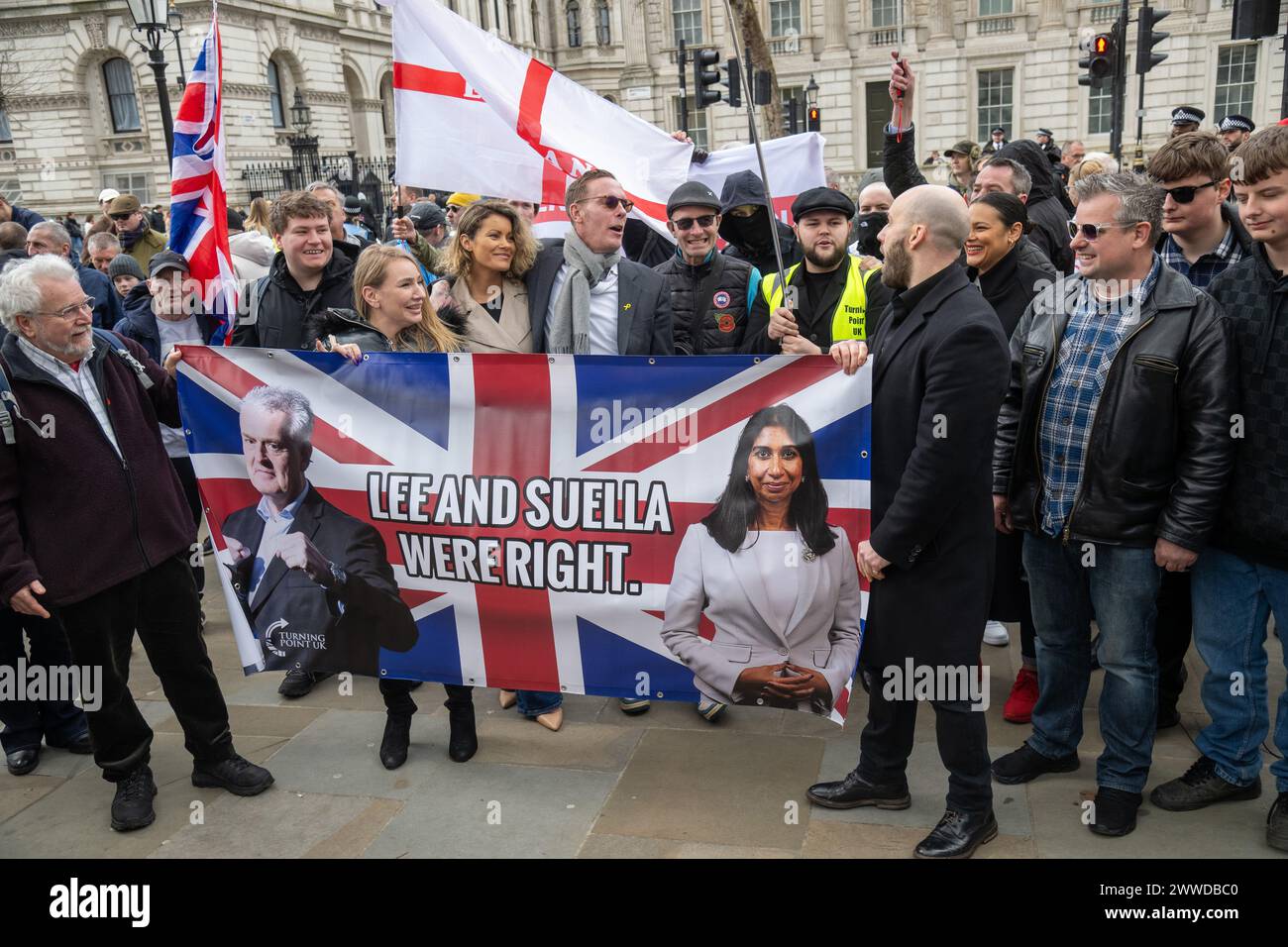 23 March 2024. London, United Kingdom. Protesters attend the Rally For ...