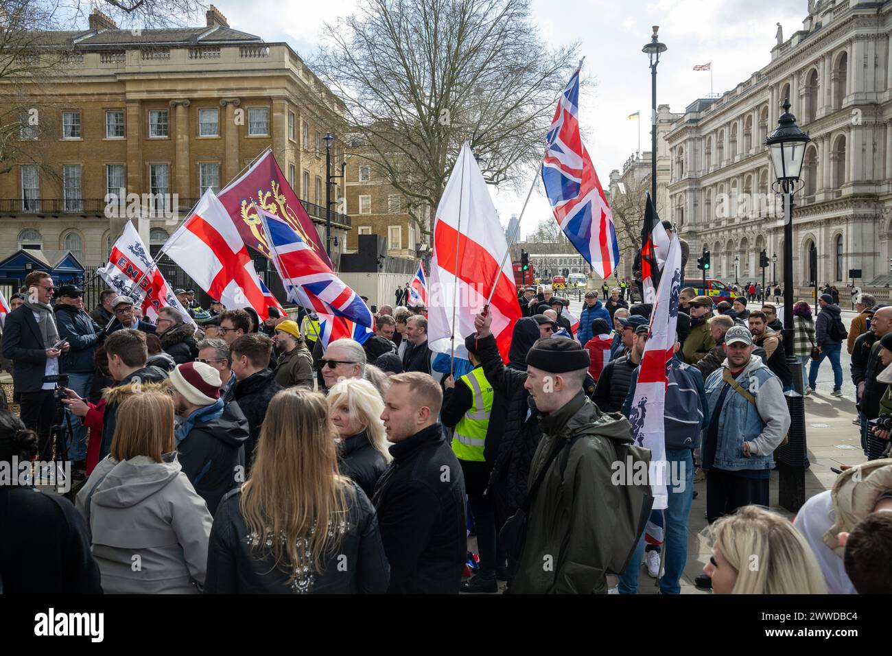 23 March 2024. London, United Kingdom. Protesters attend the Rally For ...
