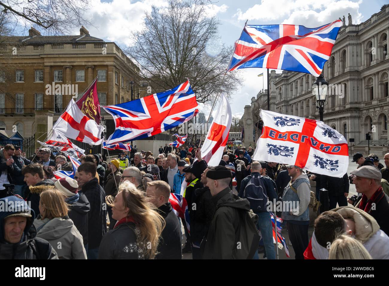 23 March 2024. London, United Kingdom. Protesters attend the Rally For ...