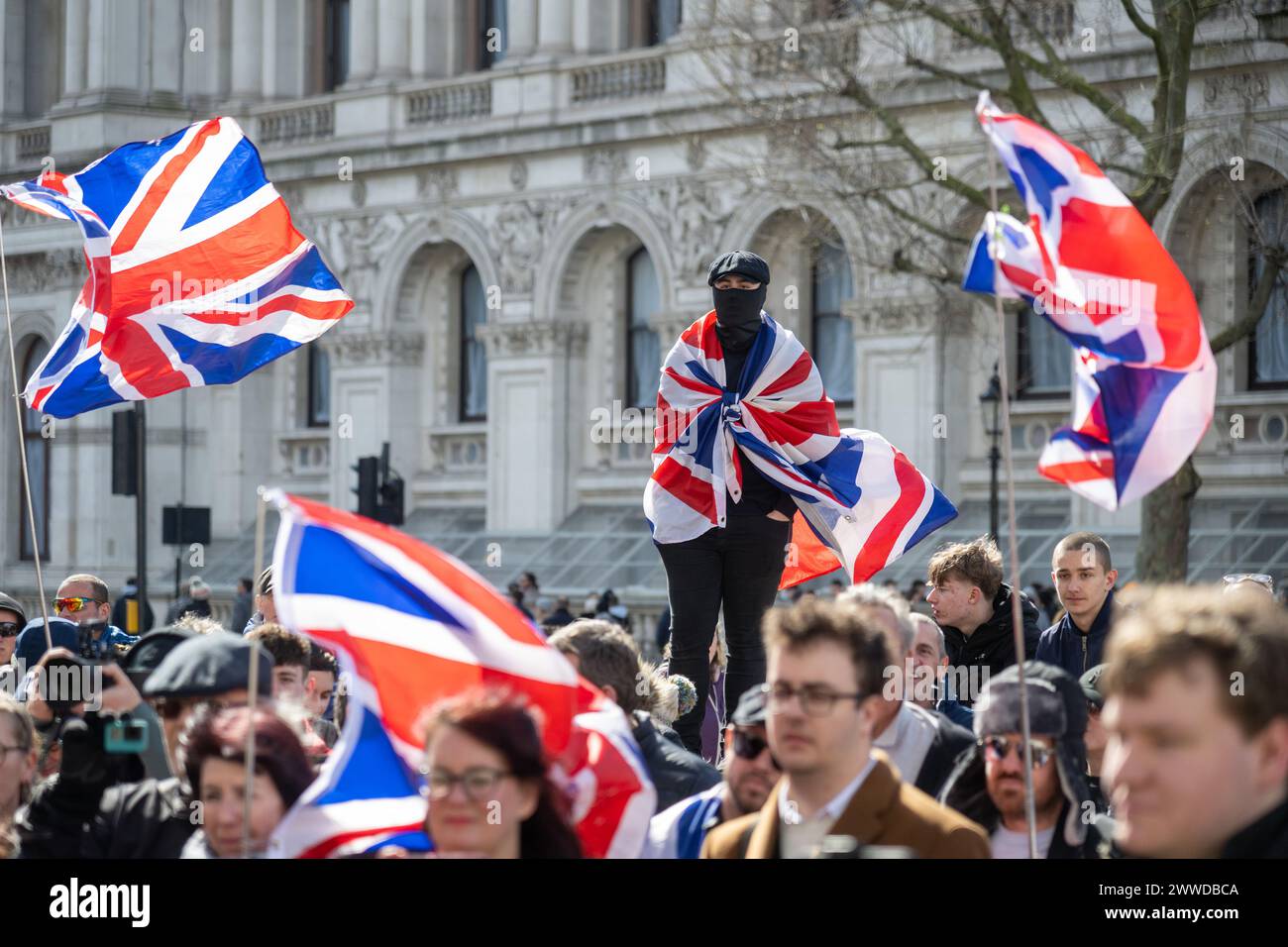 23 March 2024. London, United Kingdom. Protesters attend the Rally For ...