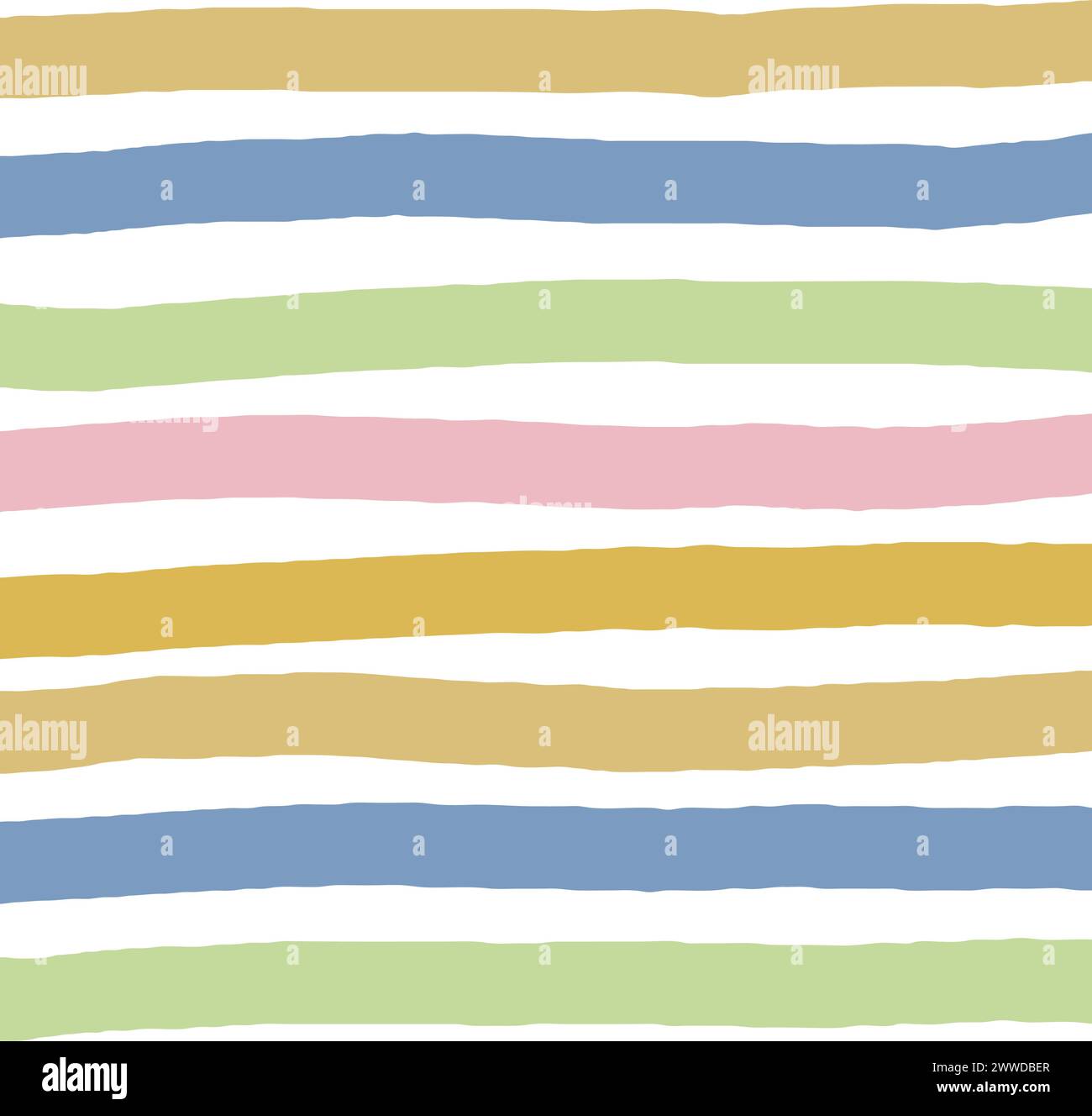 Retro colors horizontal stripes vector. Hand drawn doodle geometric ...
