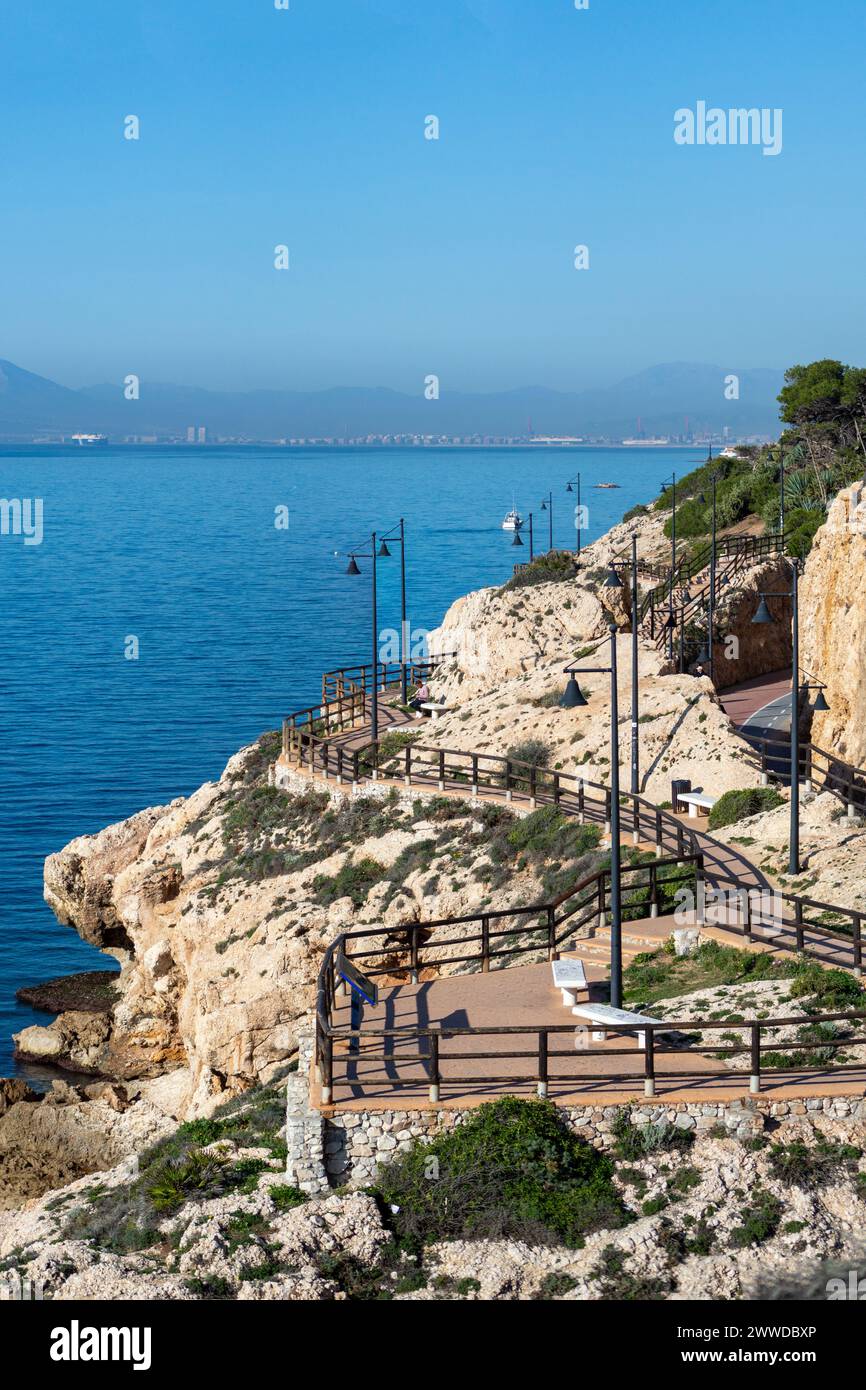 Morning walking on paths above rocks and through "El Cantal" tunnels in ...