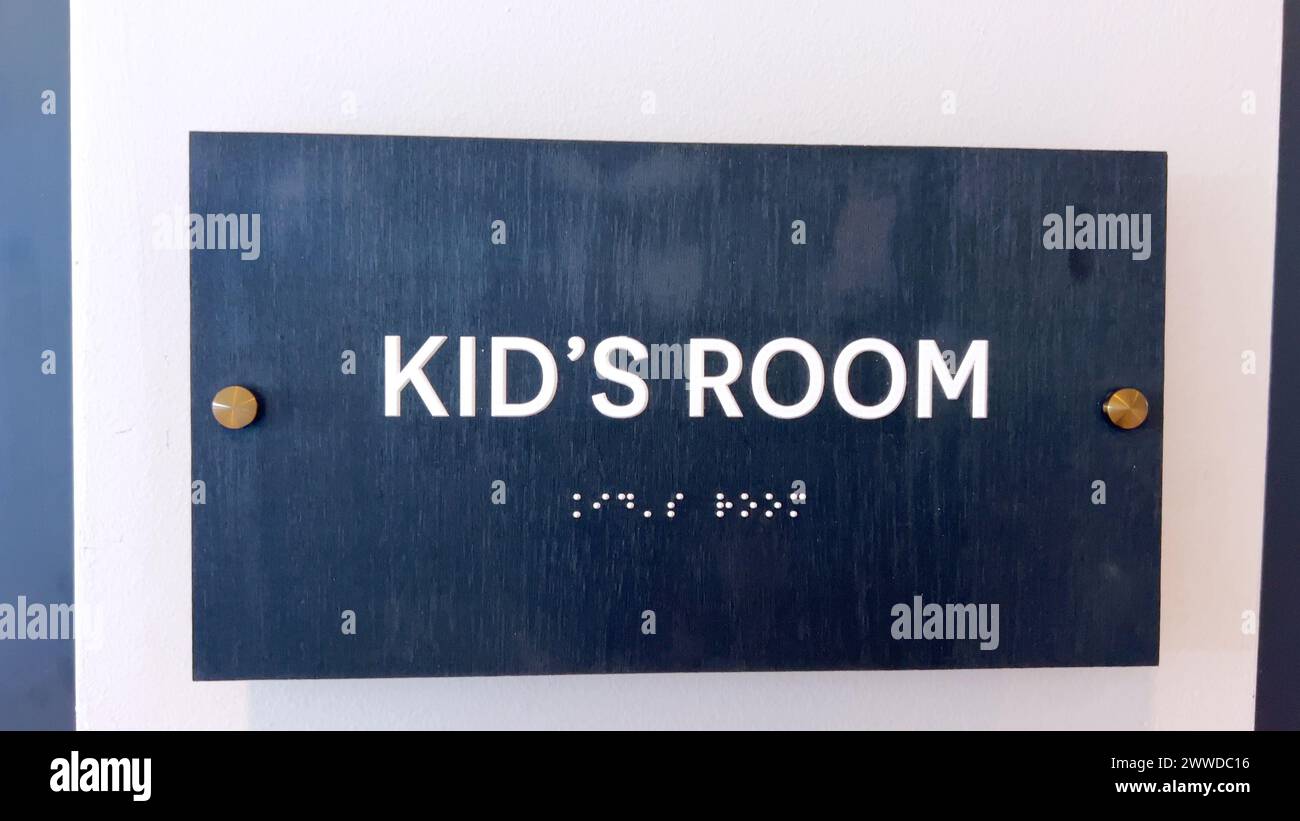 Kids playroom sign hi-res stock photography and images - Alamy