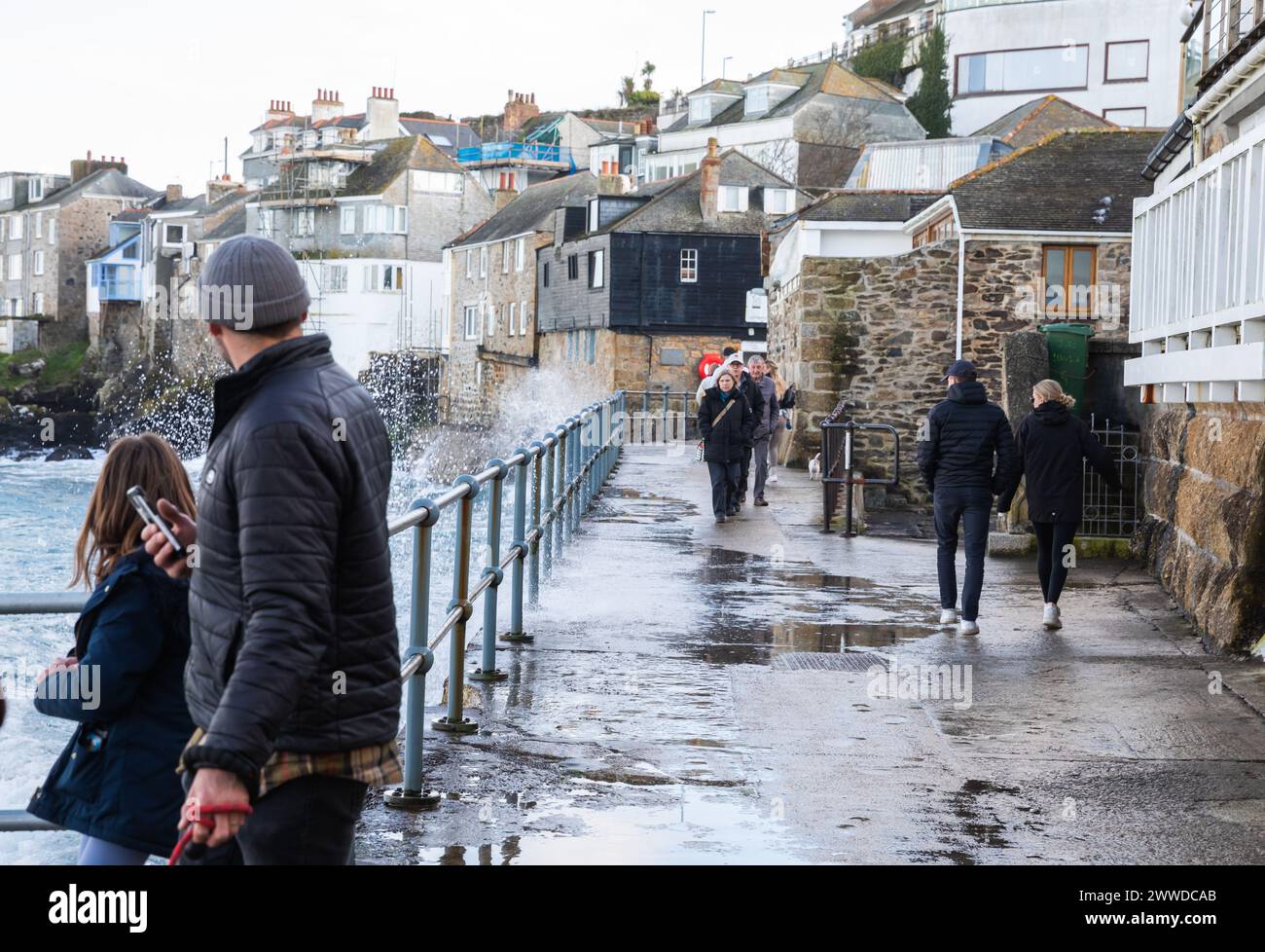 St Ives, Cornwall, 23rd March 2024, People were out enjoying the ...