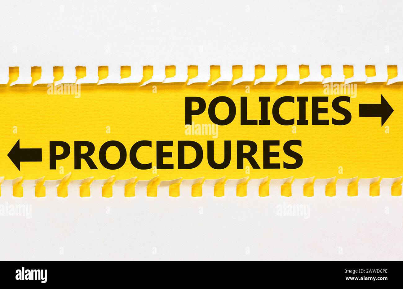 Procedures and policies symbol. Concept word Procedures Policies on ...