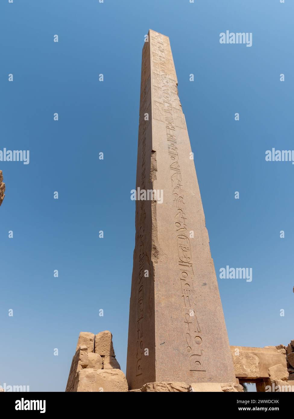 Queen Hatshepsut Obelisk in the precincts of the Amun Temple in Karnak ...