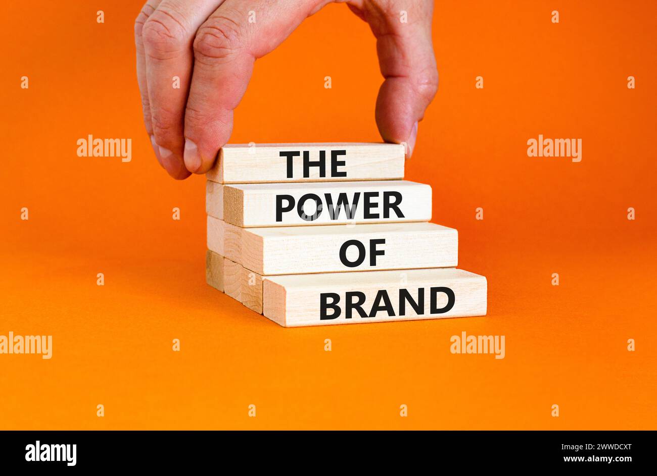 The power of brand symbol. Concept words The power of brand on ...