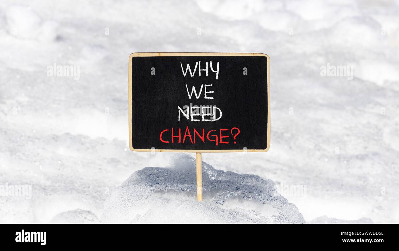 Why we need change symbol. Concept words Why we need change on ...