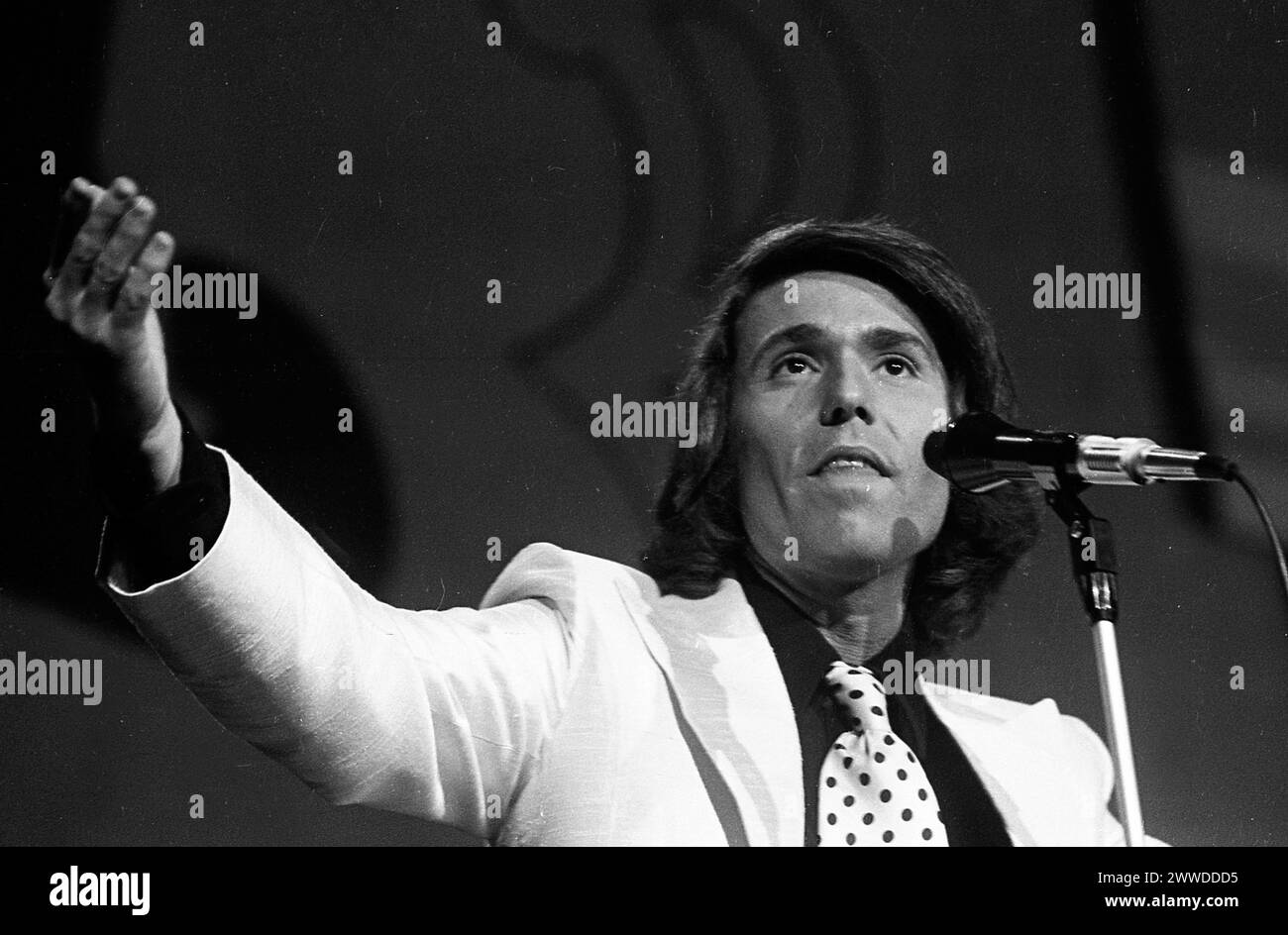 Spanish popular singer Raphael (born in 1943 as Miguel Rafael Martos ...