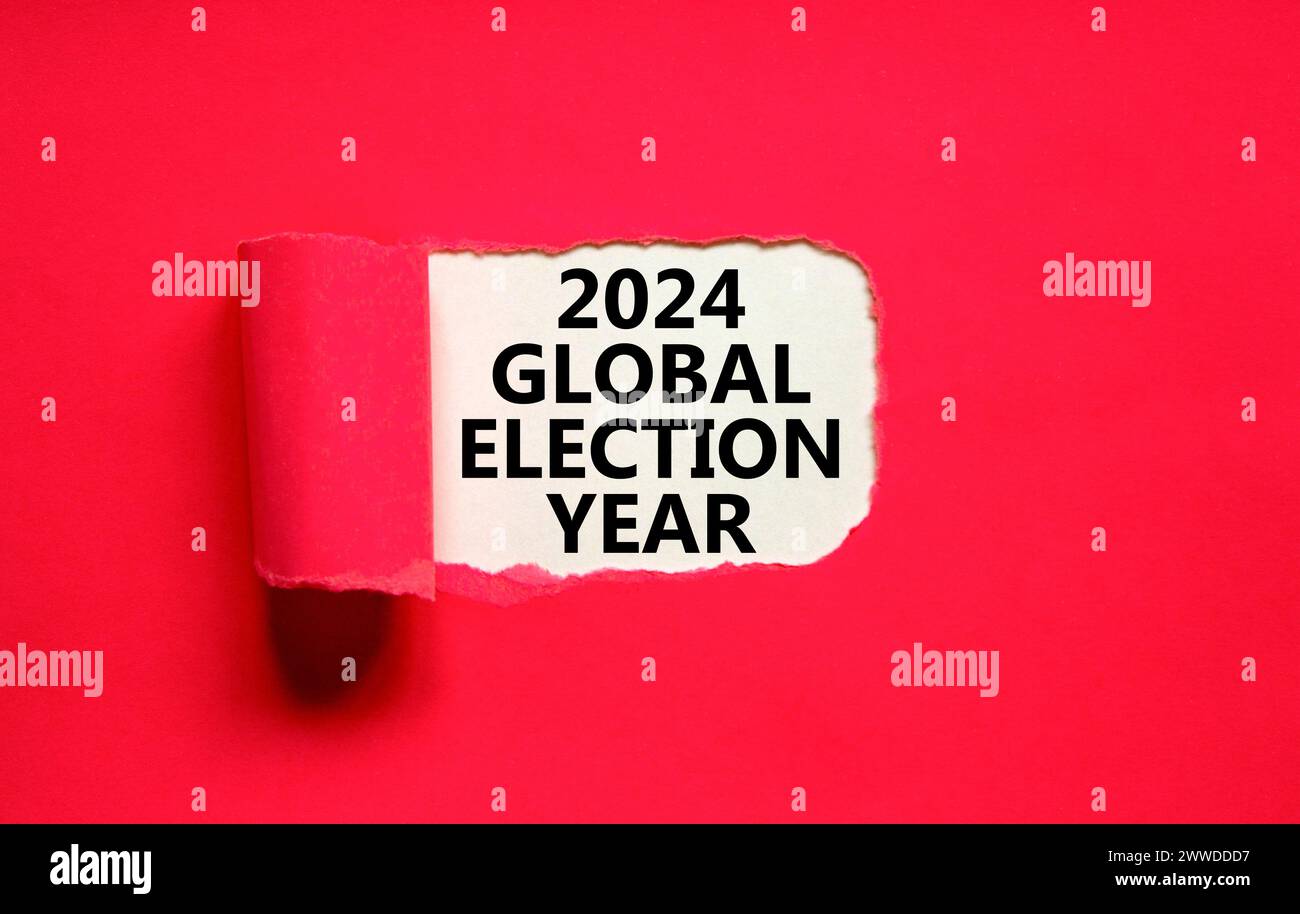 2024 global election year symbol. Concept words 2024 global election ...