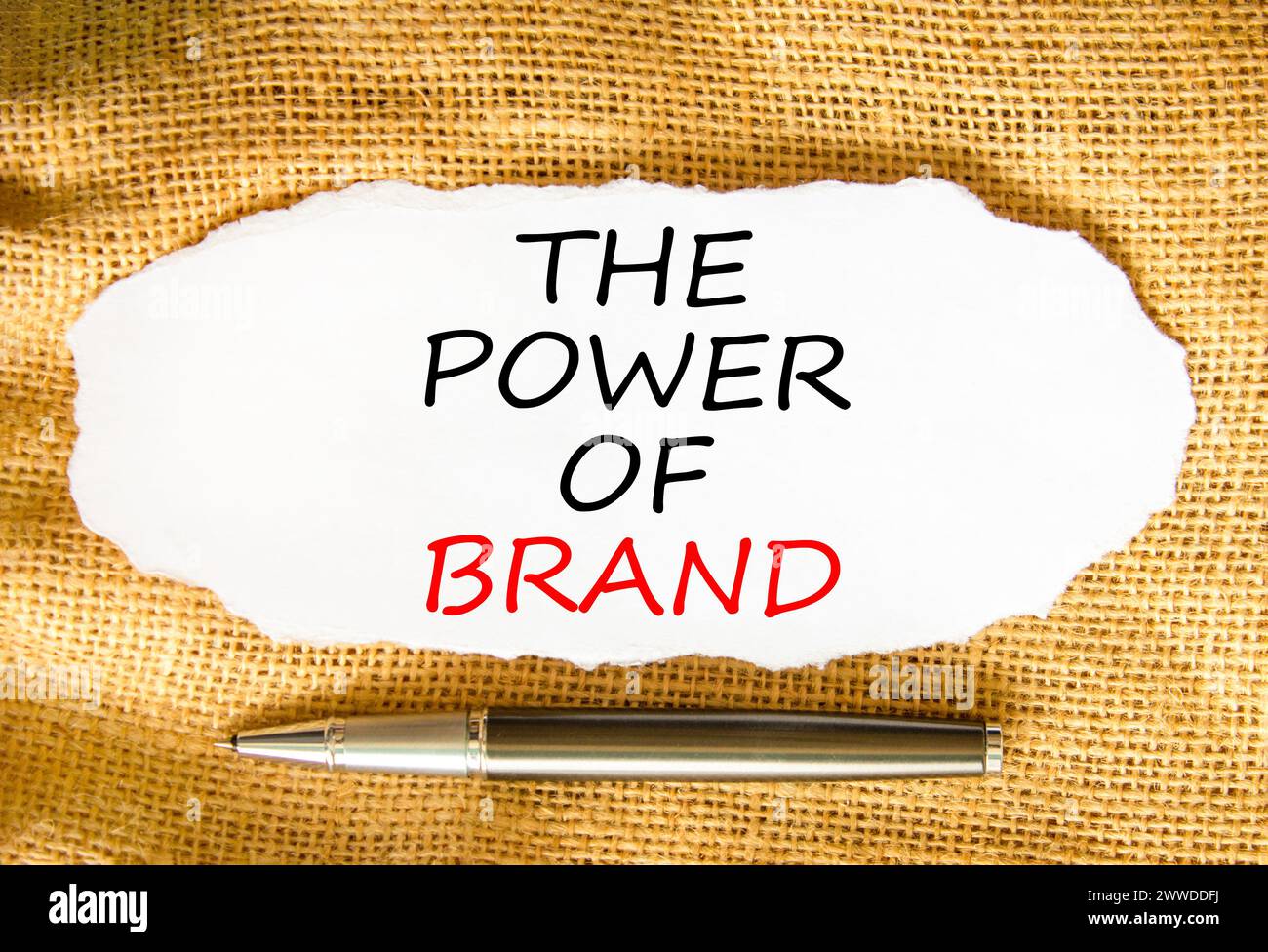 The power of brand symbol. Concept words The power of brand on ...