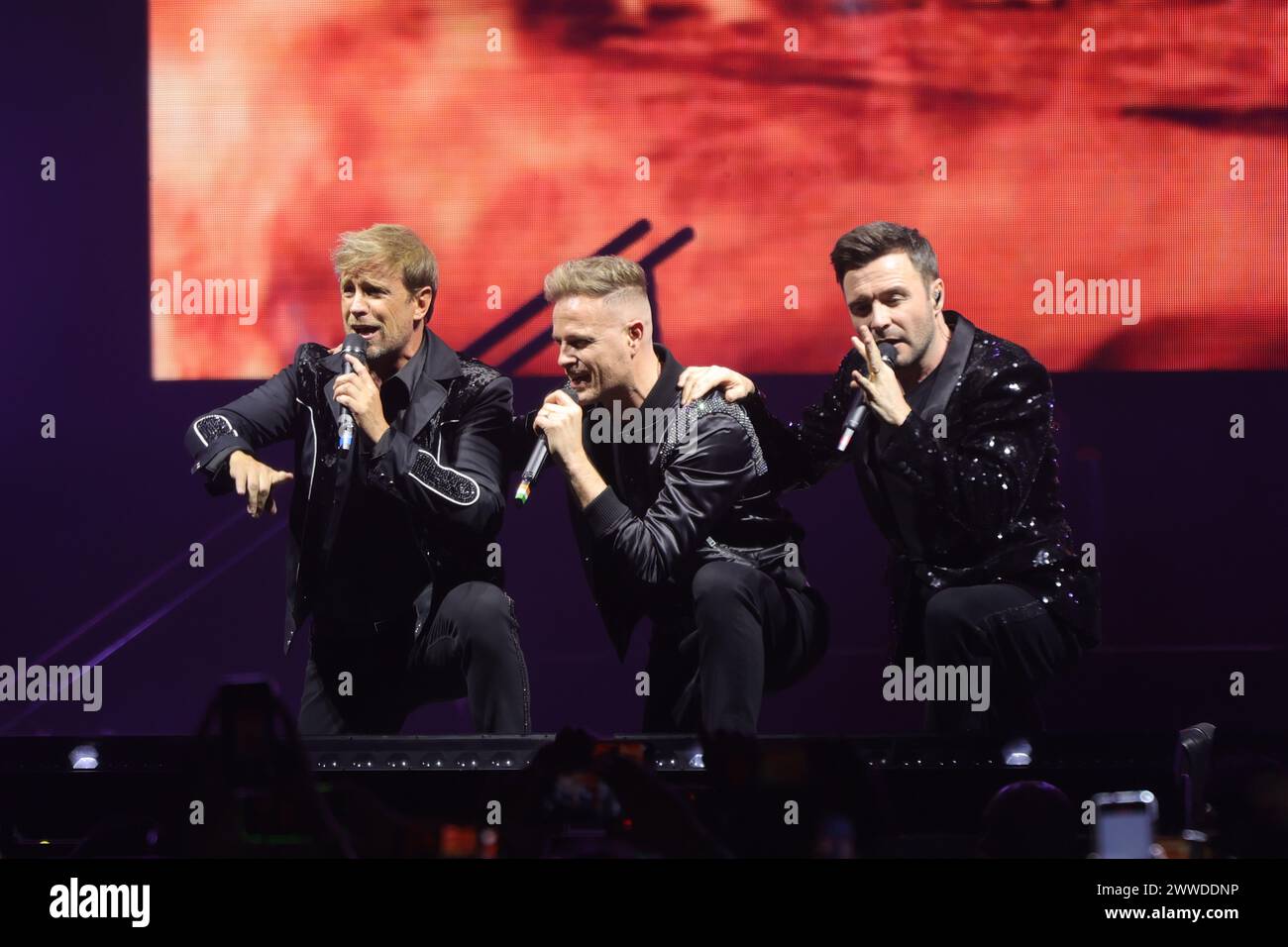 Mexico City Mexico 22nd Mar 2024 Nicky Byrne Shane Filan And Kian