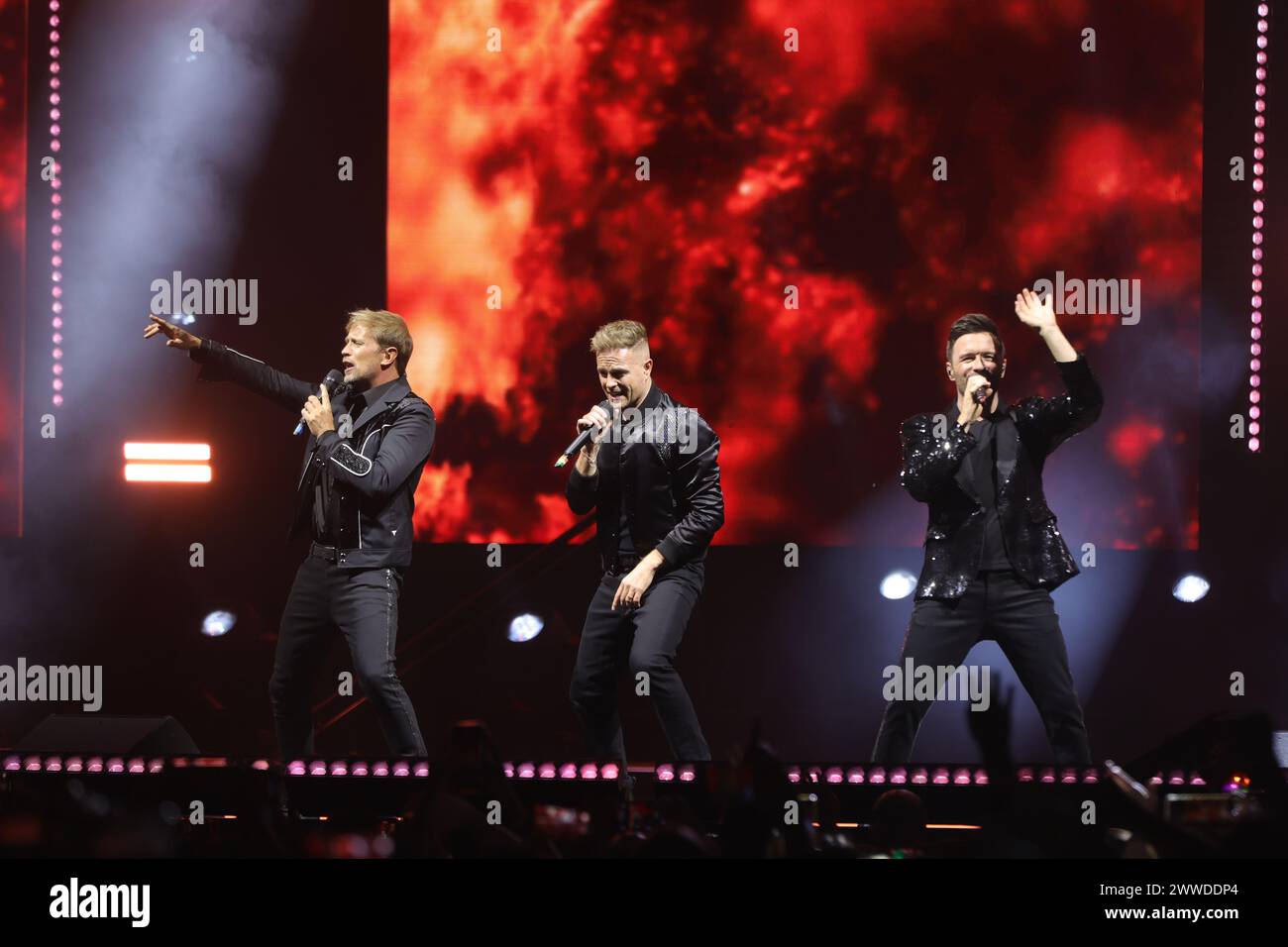 Mexico City Mexico 22nd Mar 2024 Nicky Byrne Shane Filan And Kian