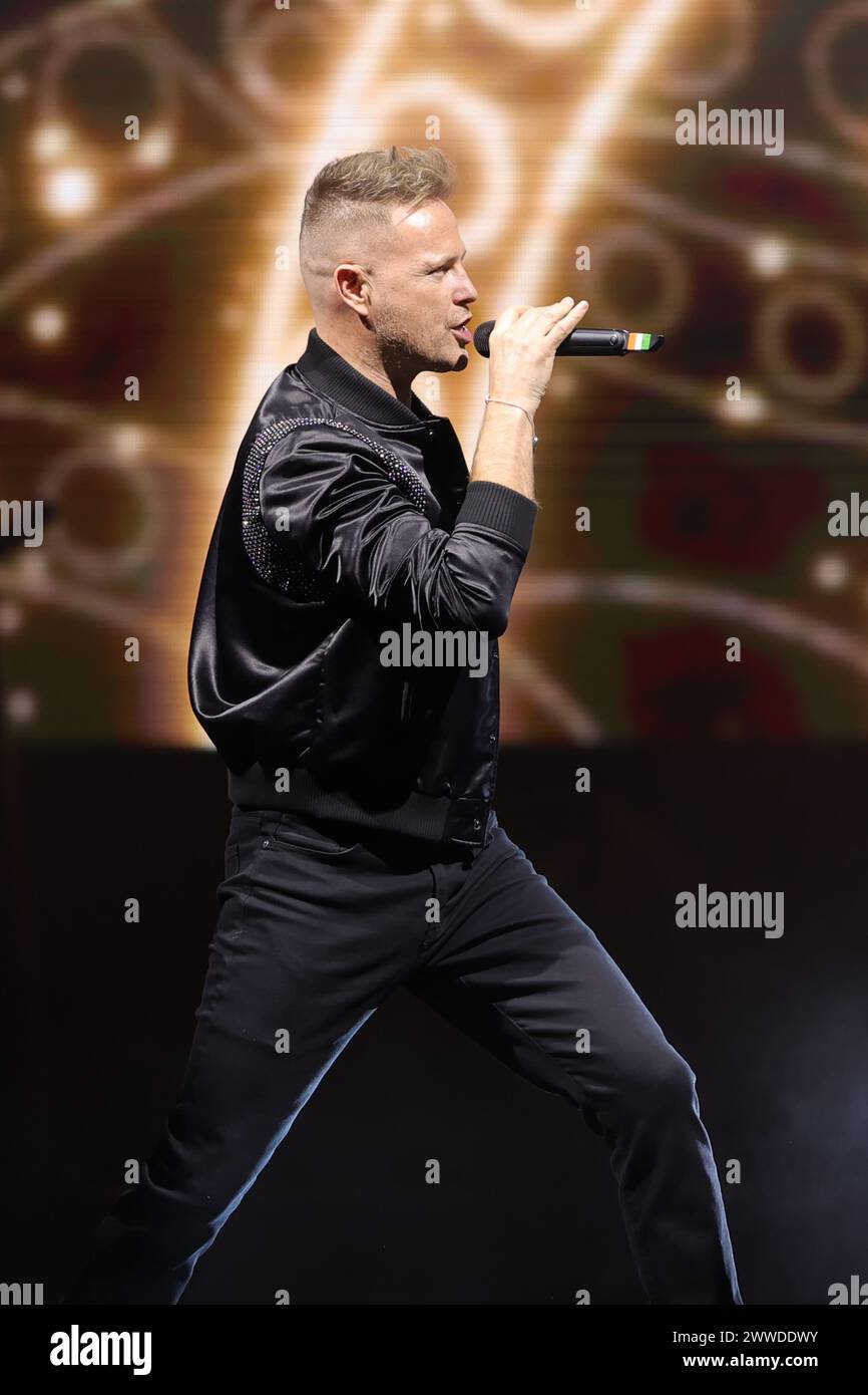 Mexico City, Mexico. 22nd Mar, 2024. Nicky Byrne, from the Irish band ...