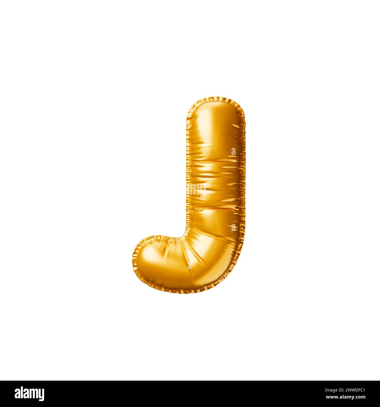 Golden balloon Letter J. 3d render illustration Stock Photo - Alamy