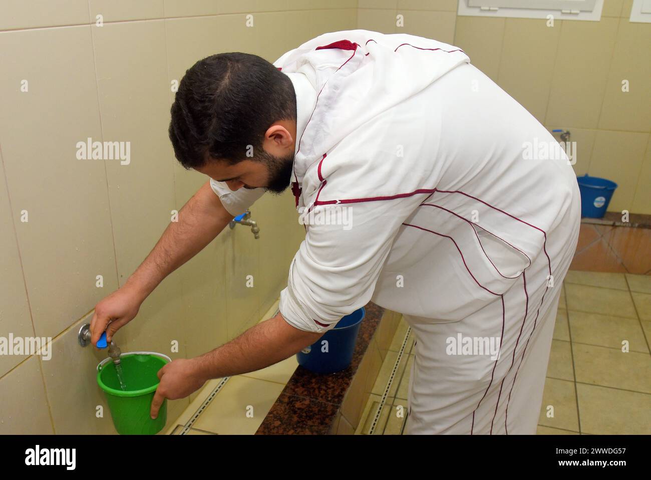 The assistant of the Imam of the Islamic mosque of Vendrell Abdul Rezak ...