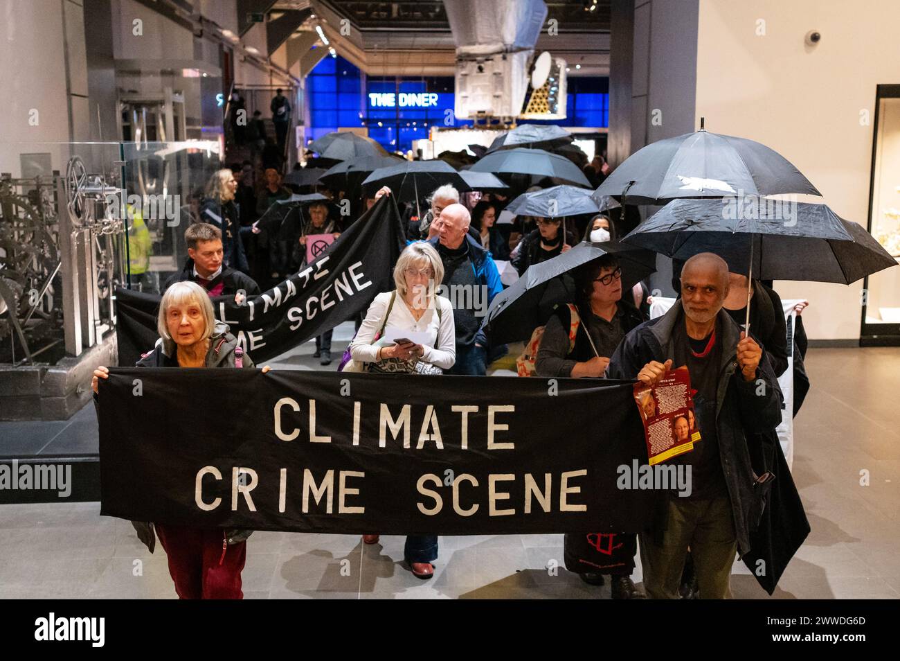 London, UK. 23 March 2024. Extinction Rebellion, Fossil Free Science ...