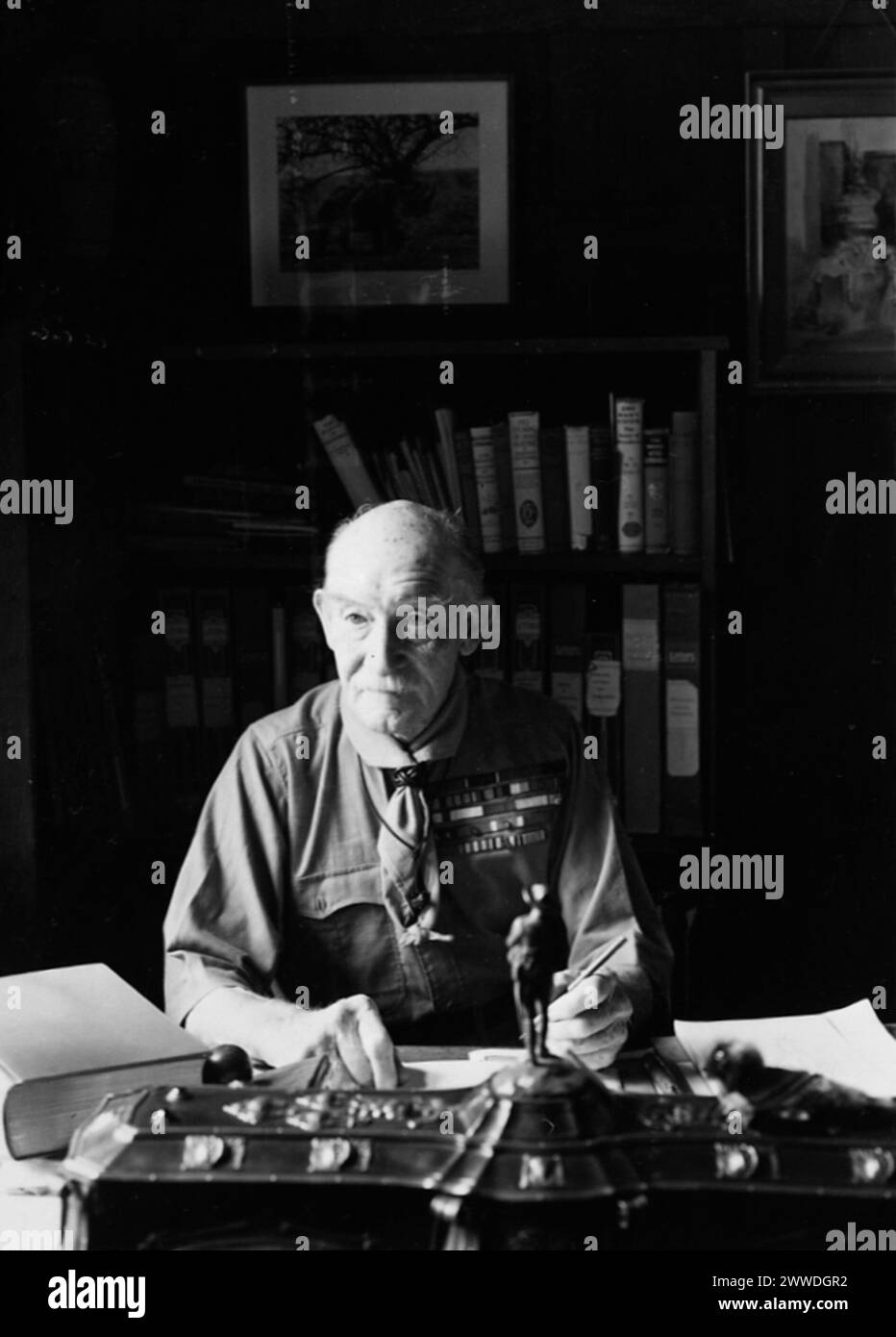 Lord Baden-Powell Description: "Lord Baden-Powell, the Chief Scout, at ...