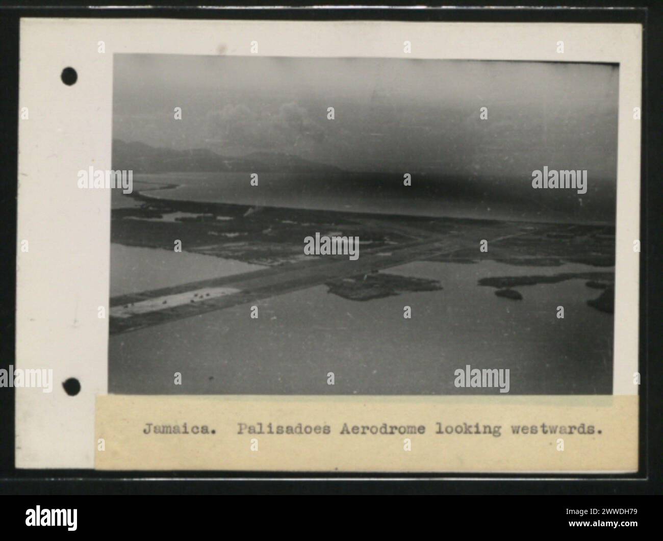 Description: Jamaica. Palisadoes Aerodrome looking westwards. Location ...