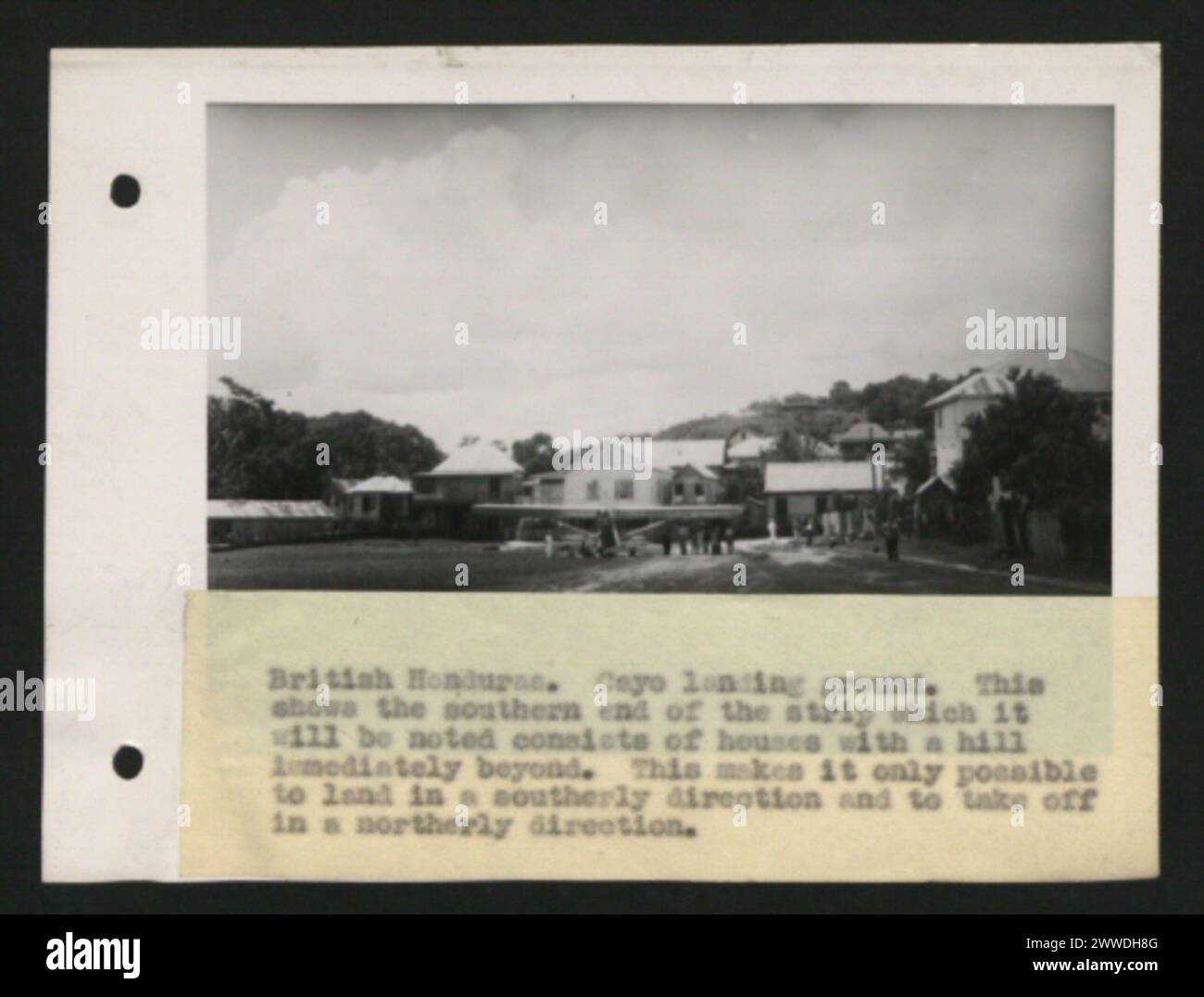 View of Cayo landing ground, Belize, July 1944, showing the southern ...