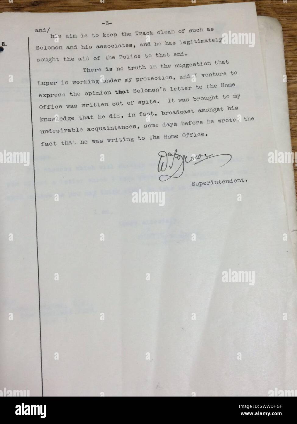 MEPO 3/374 - ALFRED SOLOMON charged with the wilful murder of BARNET ...