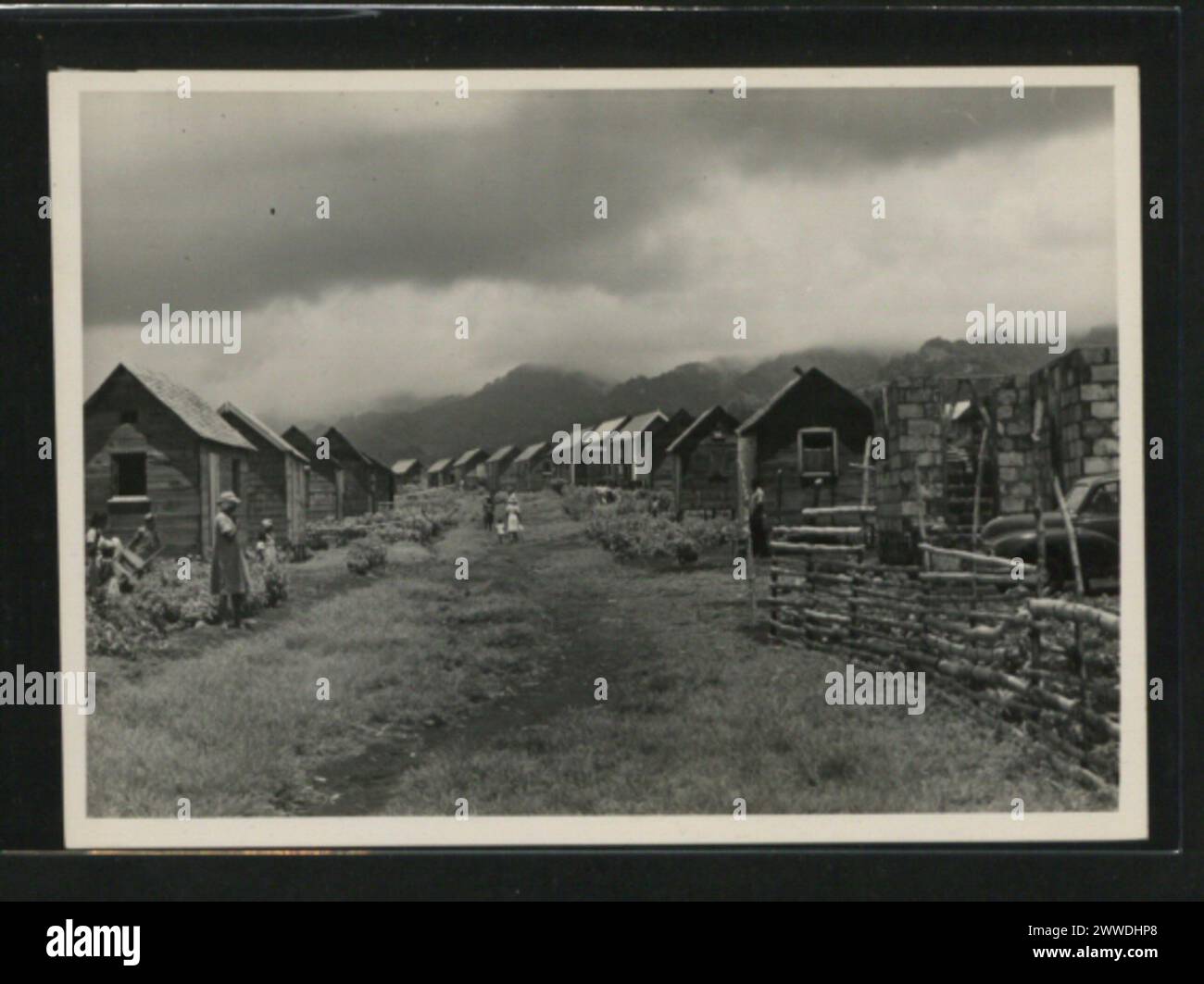 Description: Rural slum clearance in St. Vincent by aided self help ...