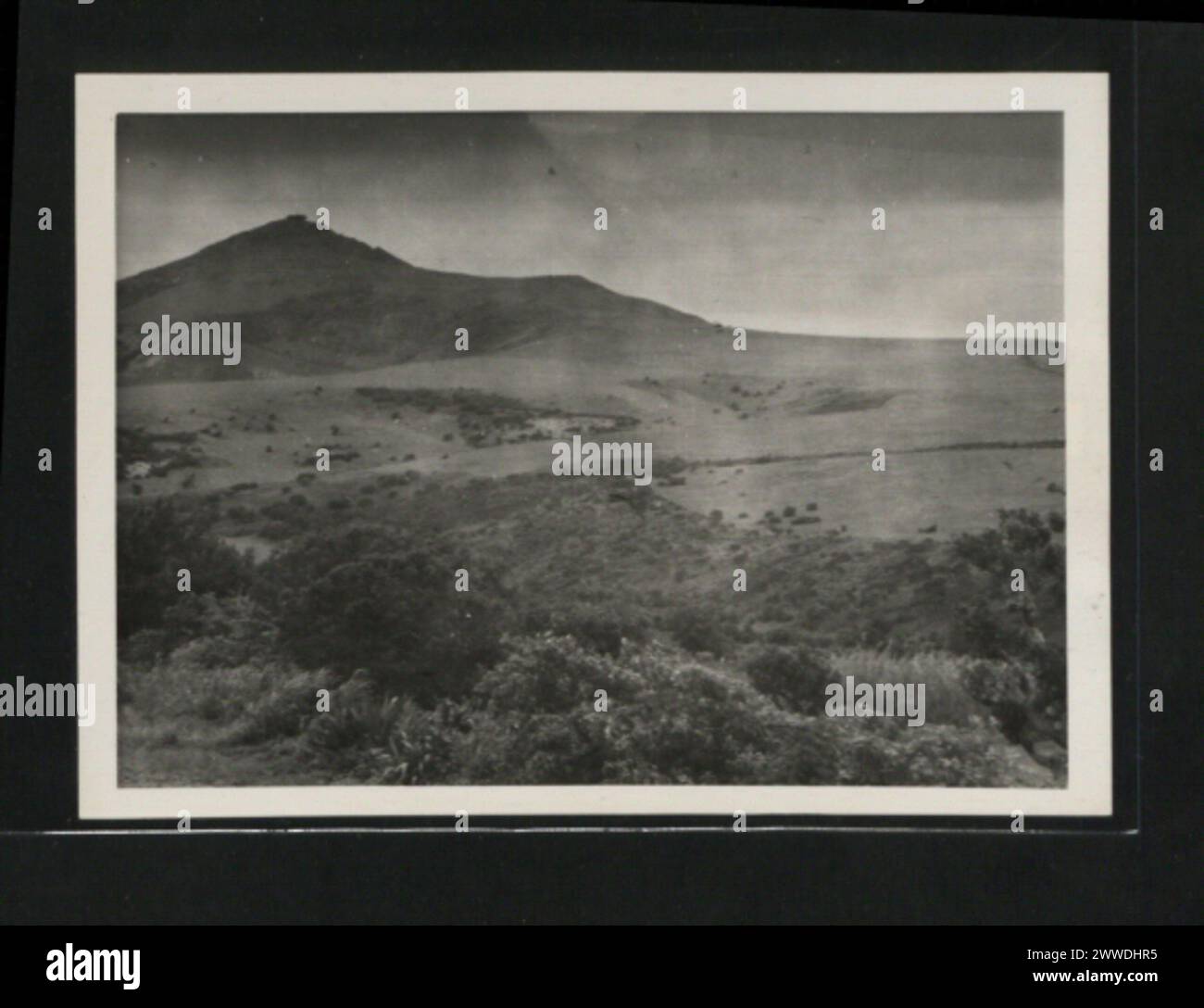 Photograph showing a view of Flagstaff in St Helena, illustrating ...