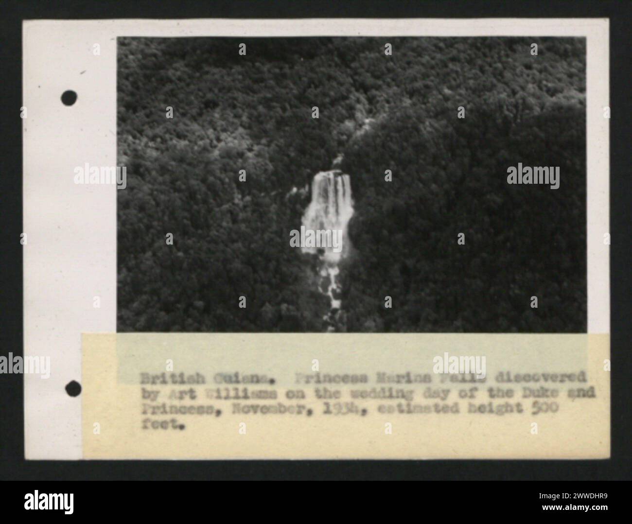 Description: British Guiana. Princess Marina Falls discovered by Art ...