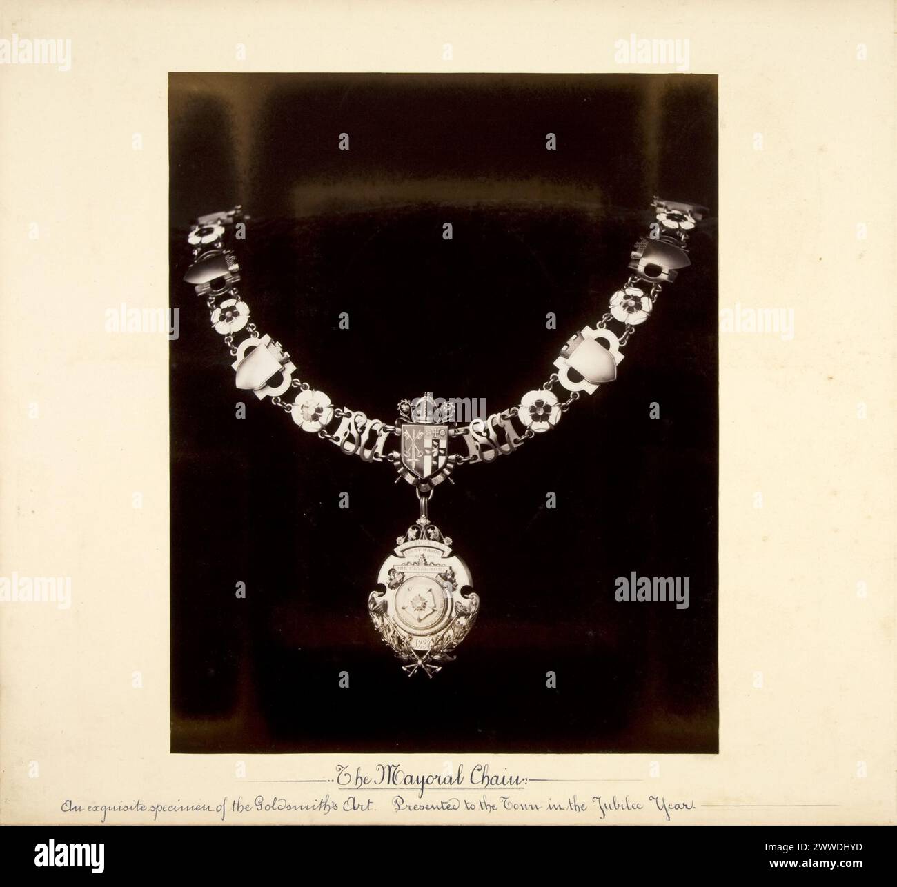 The Mayoral Chain, a goldsmith work, presented to Sutton Coldfield town ...