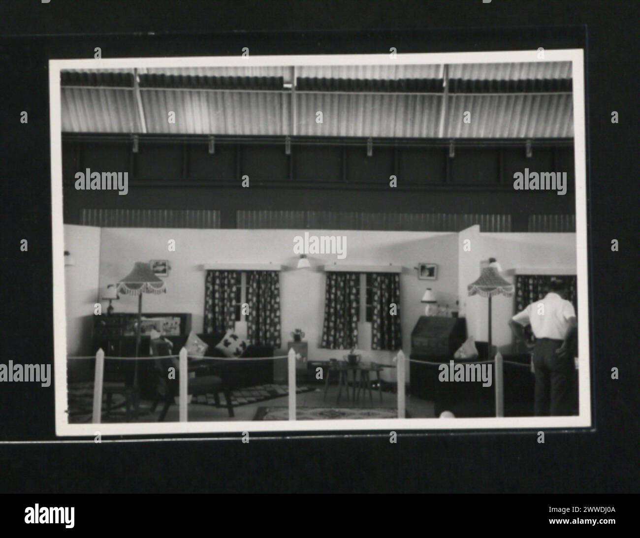 Description: Exhibition of prison industries and handicrafts. Prison interior. Location: Lugogo ...