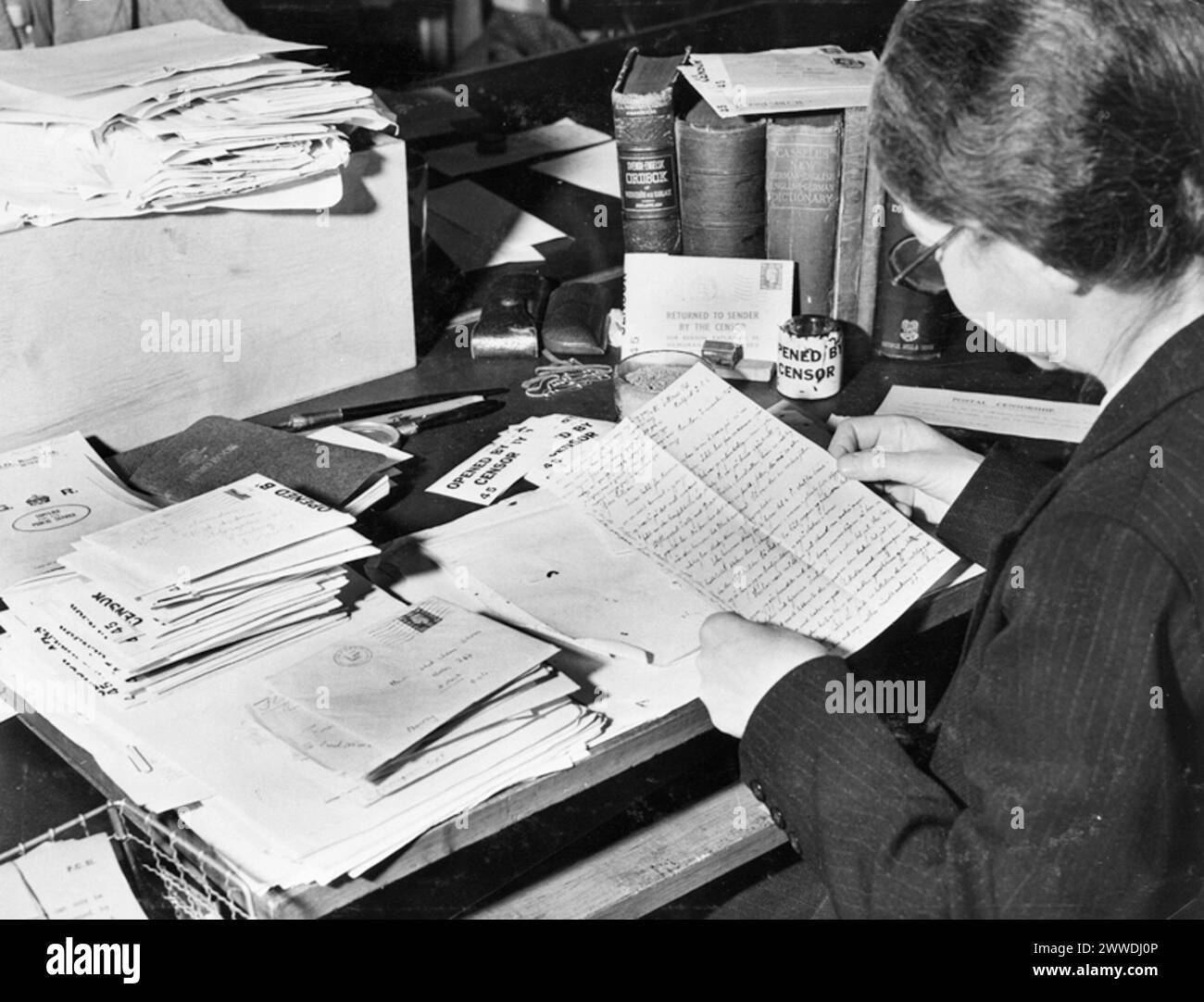 Government correspondence Black and White Stock Photos & Images - Alamy