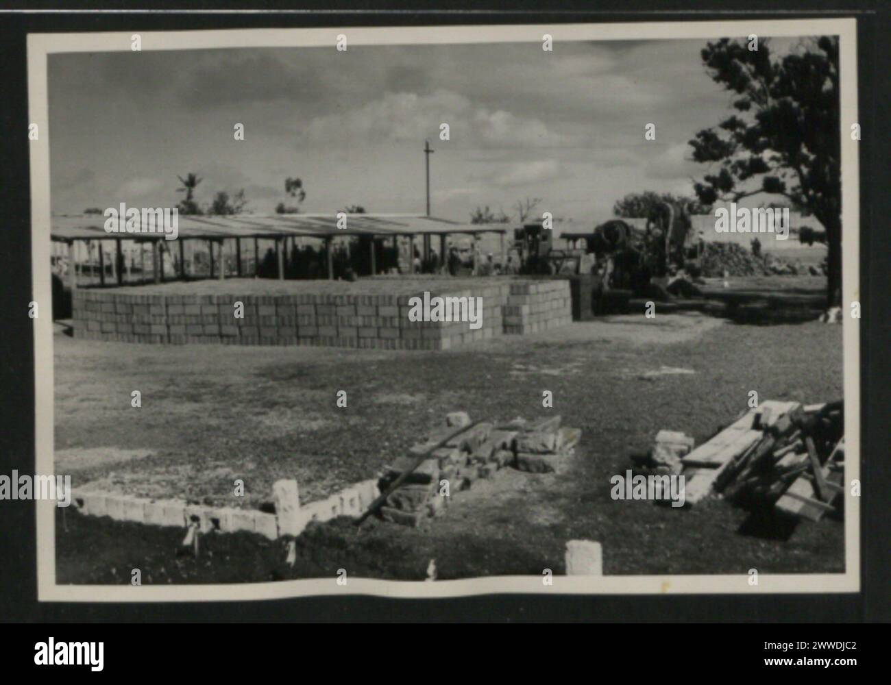 Concrete block-making industry at Beau Bassin Prison in Mauritius ...