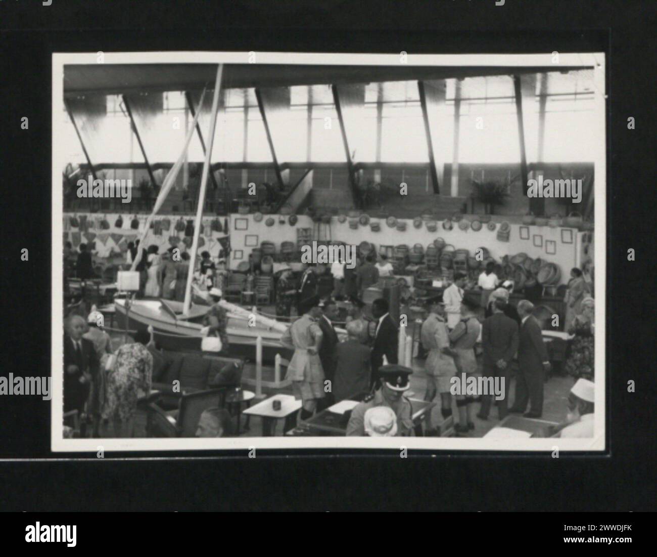 Description: Exhibition of prison industries and handicrafts. Batching ...