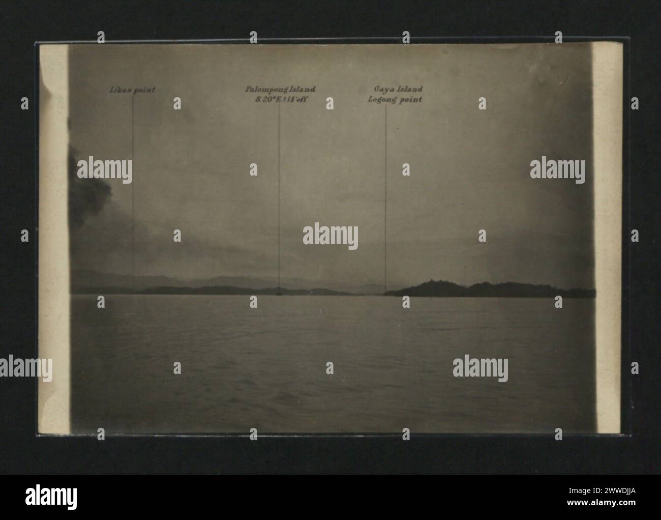 Description: Likas point. Palompong Island. Gaya Island, Logong point ...