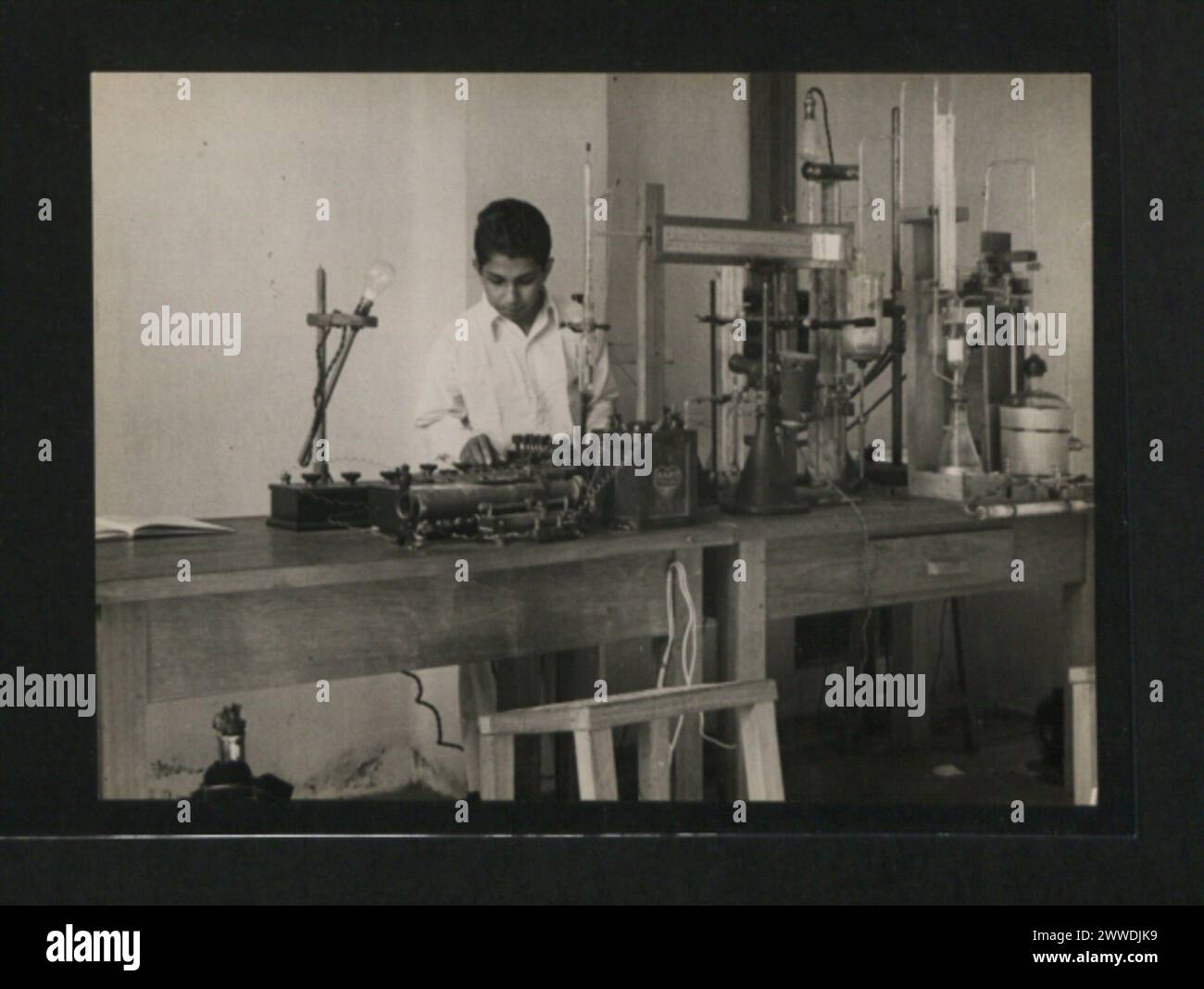 A student is shown working in the Physics Laboratory at a university in ...