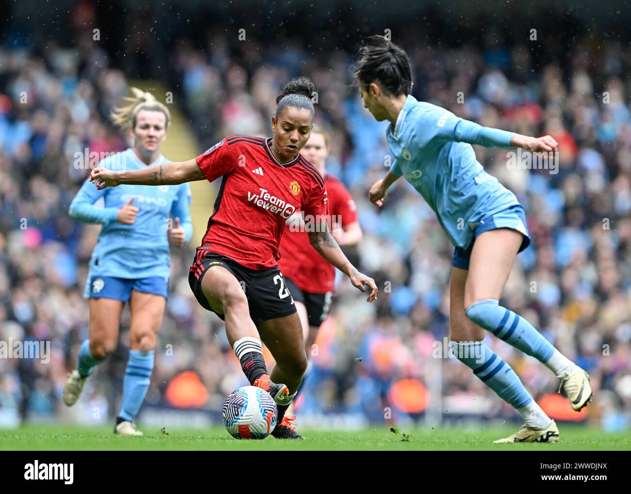 Geyse of Manchester United Women in action, during The FA Women's Super ...