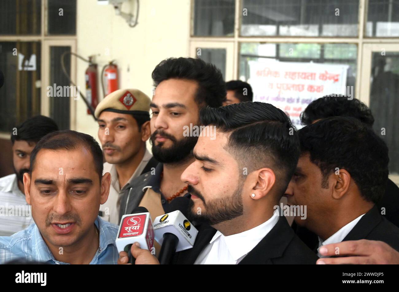 GURUGRAM, INDIA - MARCH 23: Gurugram police produced the Bigg Boss OTT ...