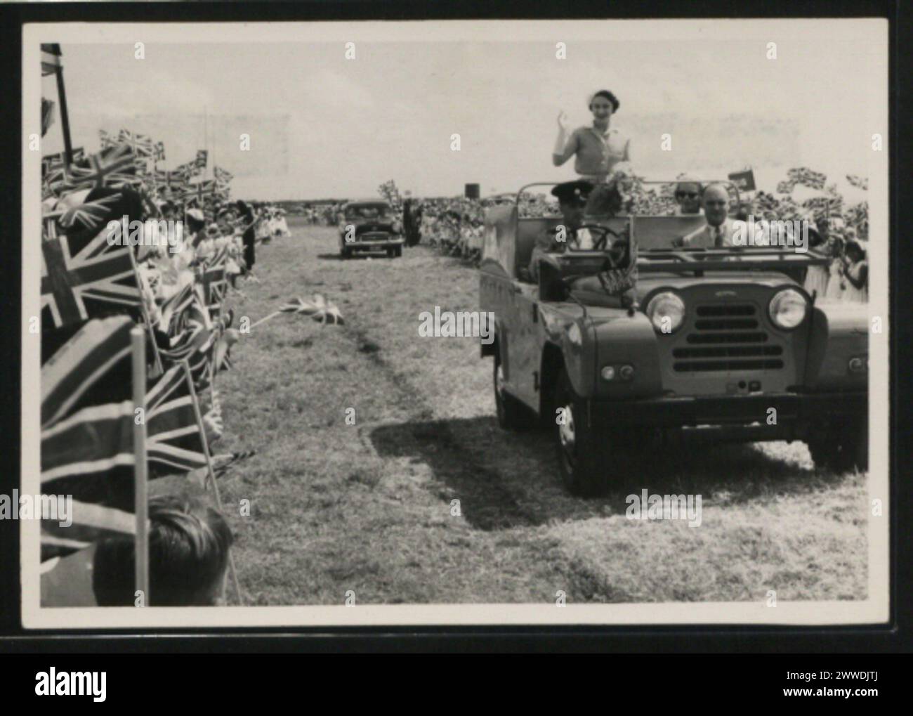 Description: H.R.H. Princess Margaret at the Schoolchildren's Parade in ...