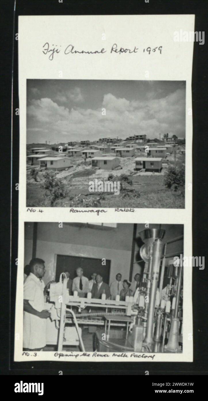 Description: Fiji Annual Report 1959. Ranwaga Estate Location: Ranwaga ...